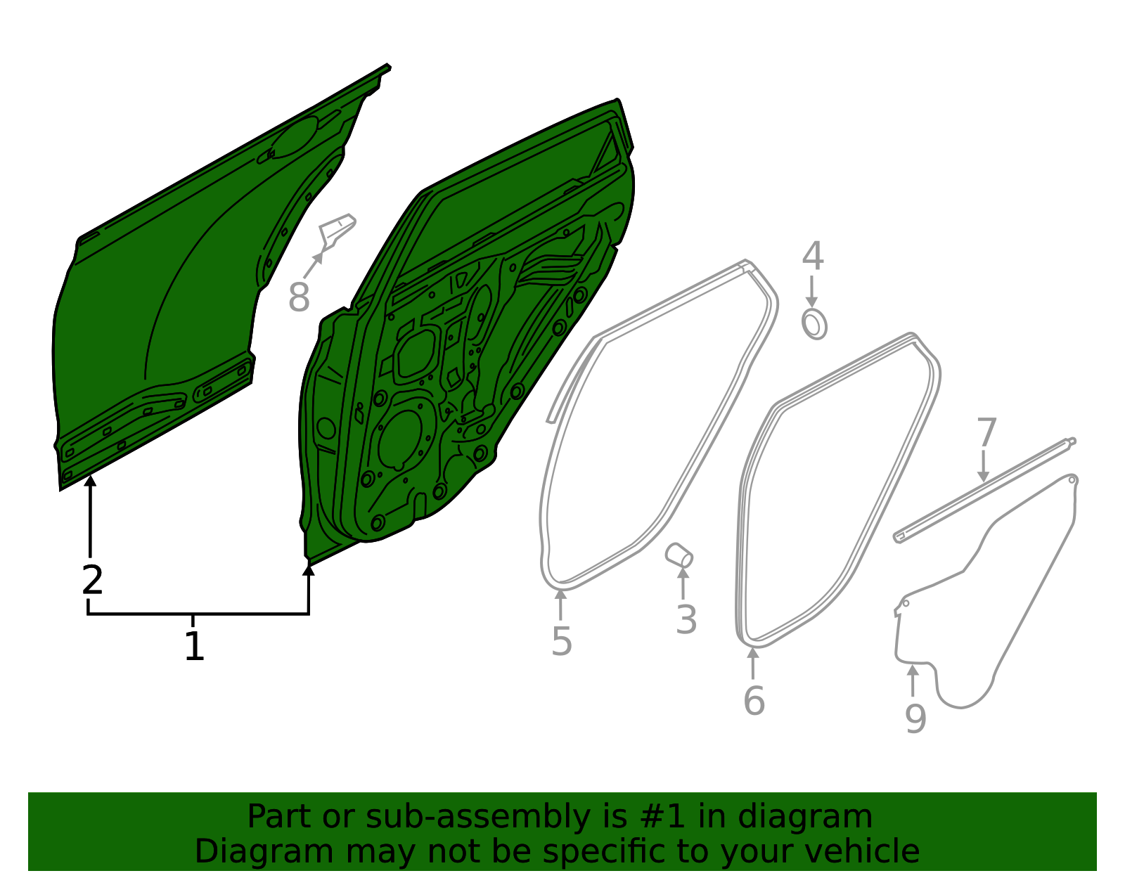 2018-2023 Hyundai Door Shell 77004-J9020 | OEM Parts Online