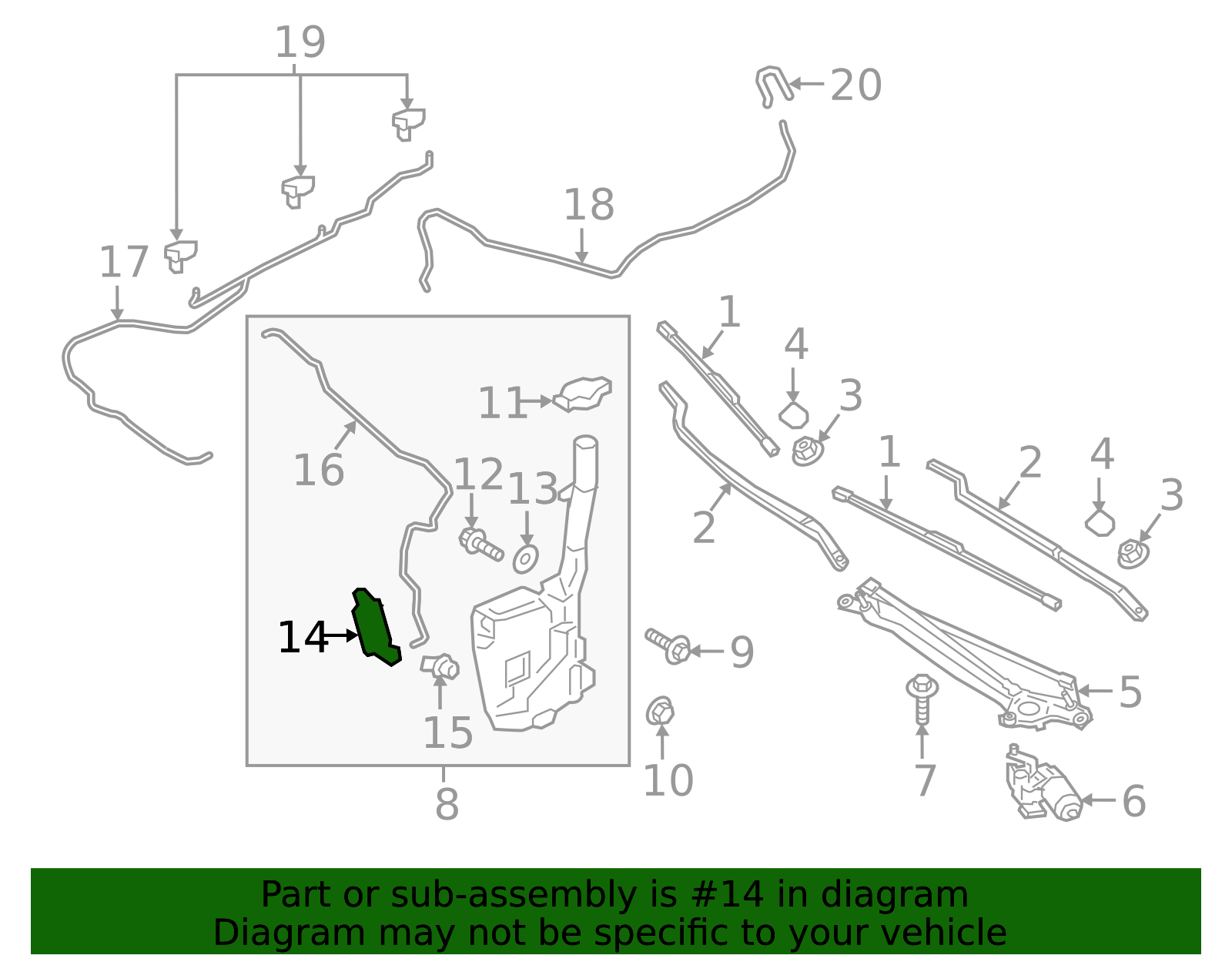 WG-335 - Motorcraft™ Windshield Washer Pump - 2008-2025 Ford | Lasco ...
