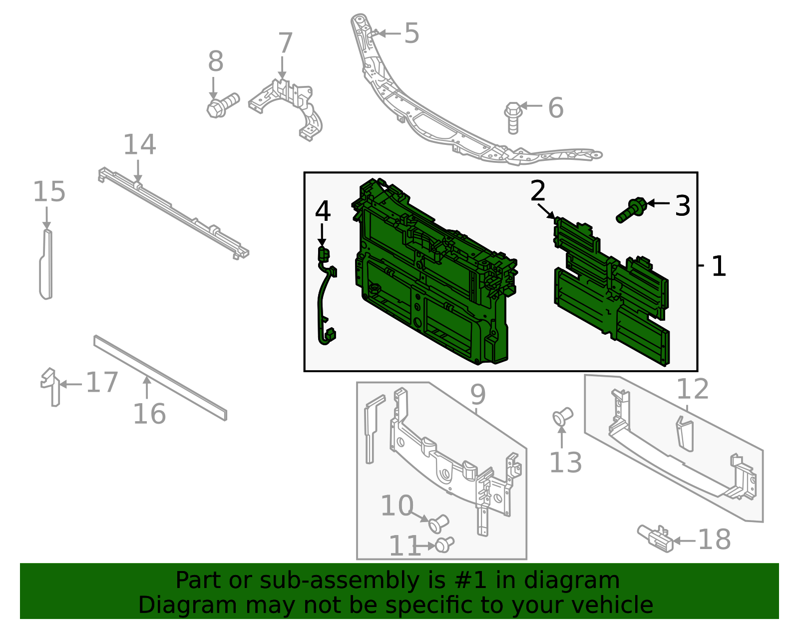 BHCH-53-100A - 2024 Mazda CX-30 - Radiator Support | Mazda Parts Factor