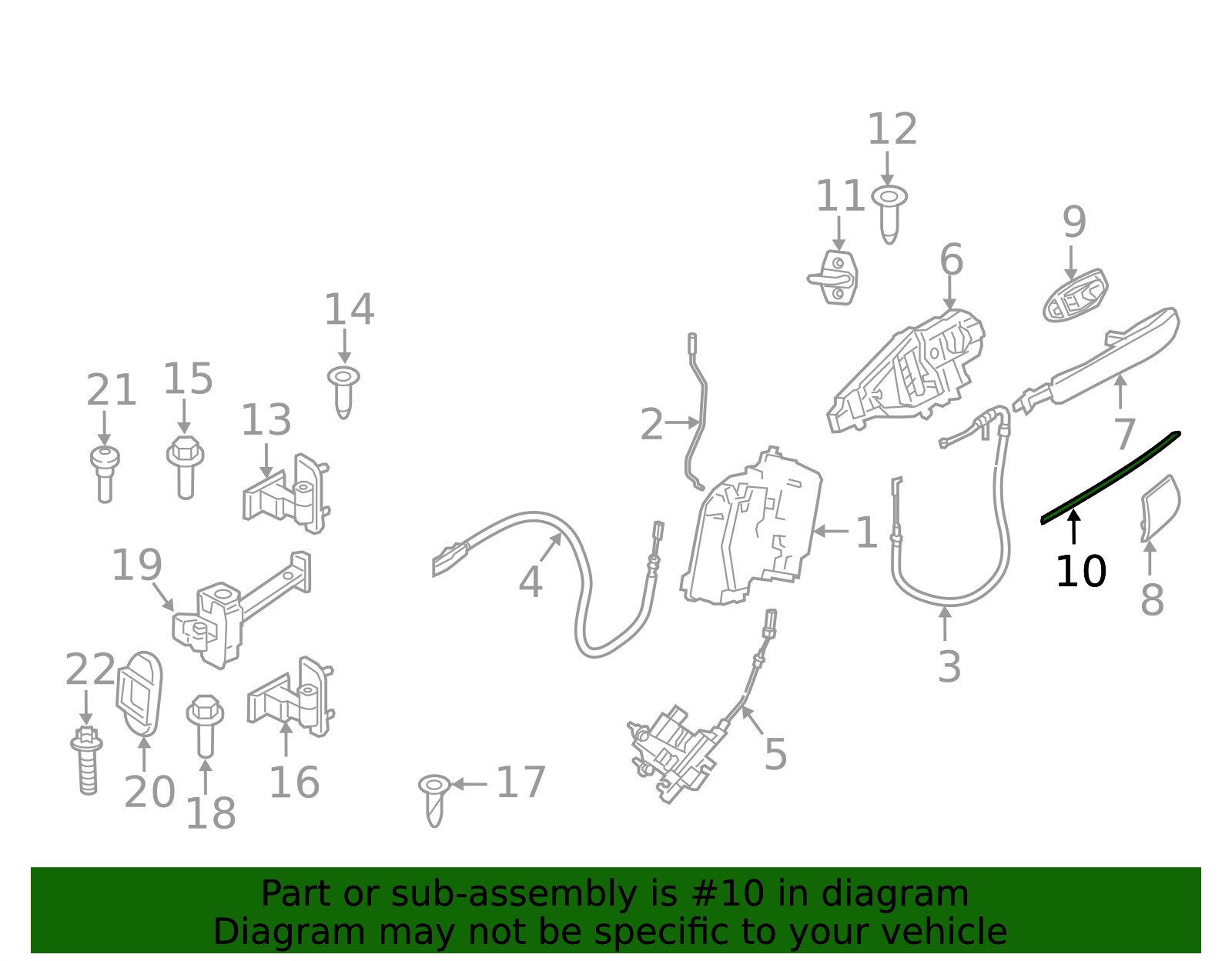 2020-2022 BMW Handle Molding 51215A06743 | OEM Parts Online