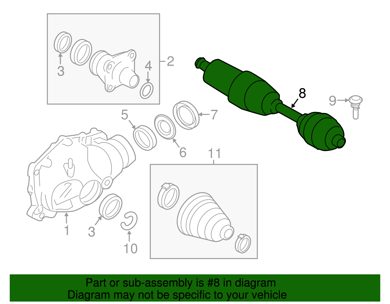 31-60-8-643-183 - 2018-2024 BMW - Axle Assembly | Buy BMW Parts Now
