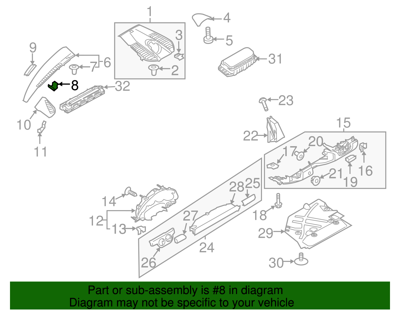 1997-2025 Porsche Quarter Trim Panel Retainer Clip 999-507-533-02 ...