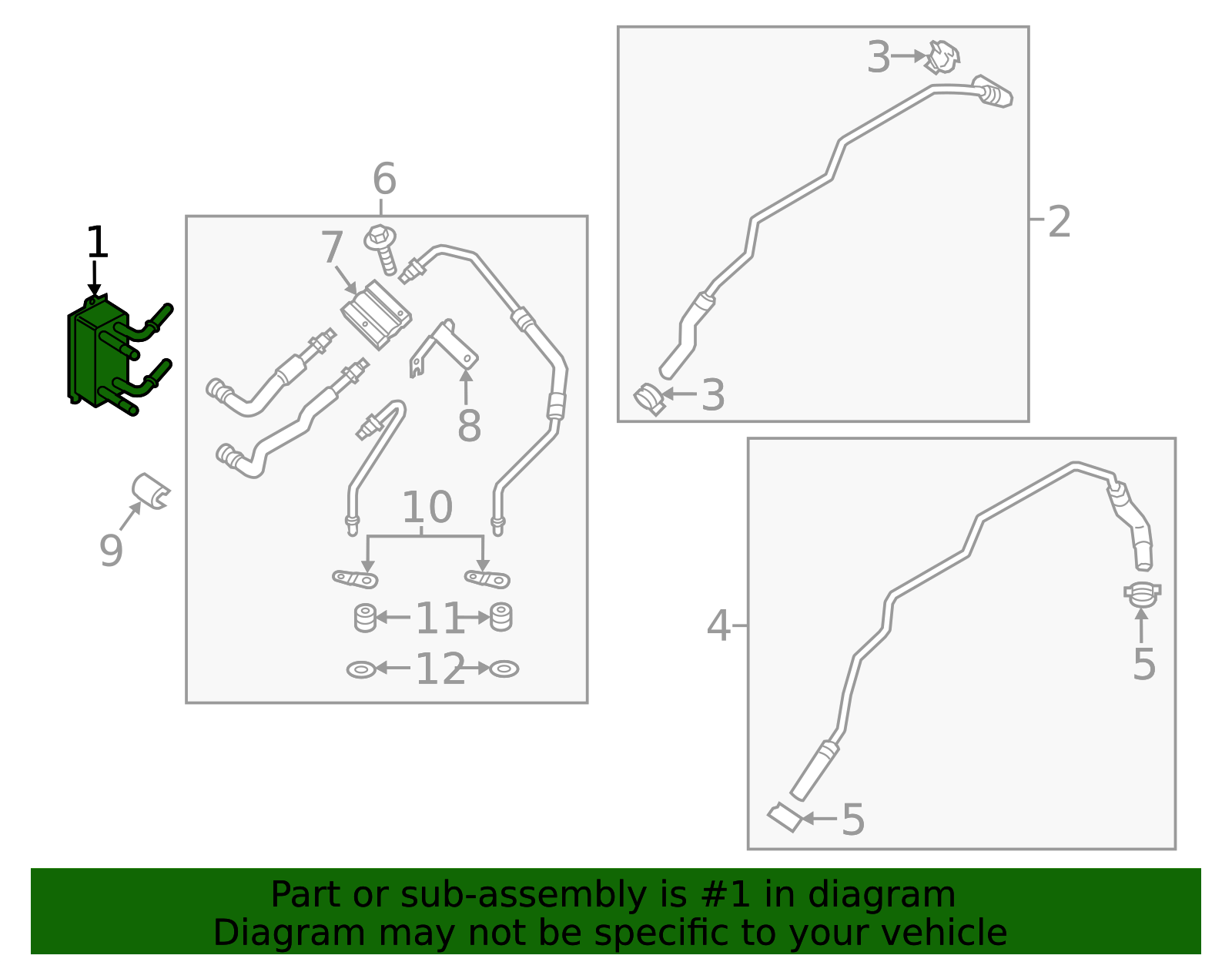 2013-2020 Ford Fusion Automatic Transmission Oil Cooler DG9Z-7A095-A ...