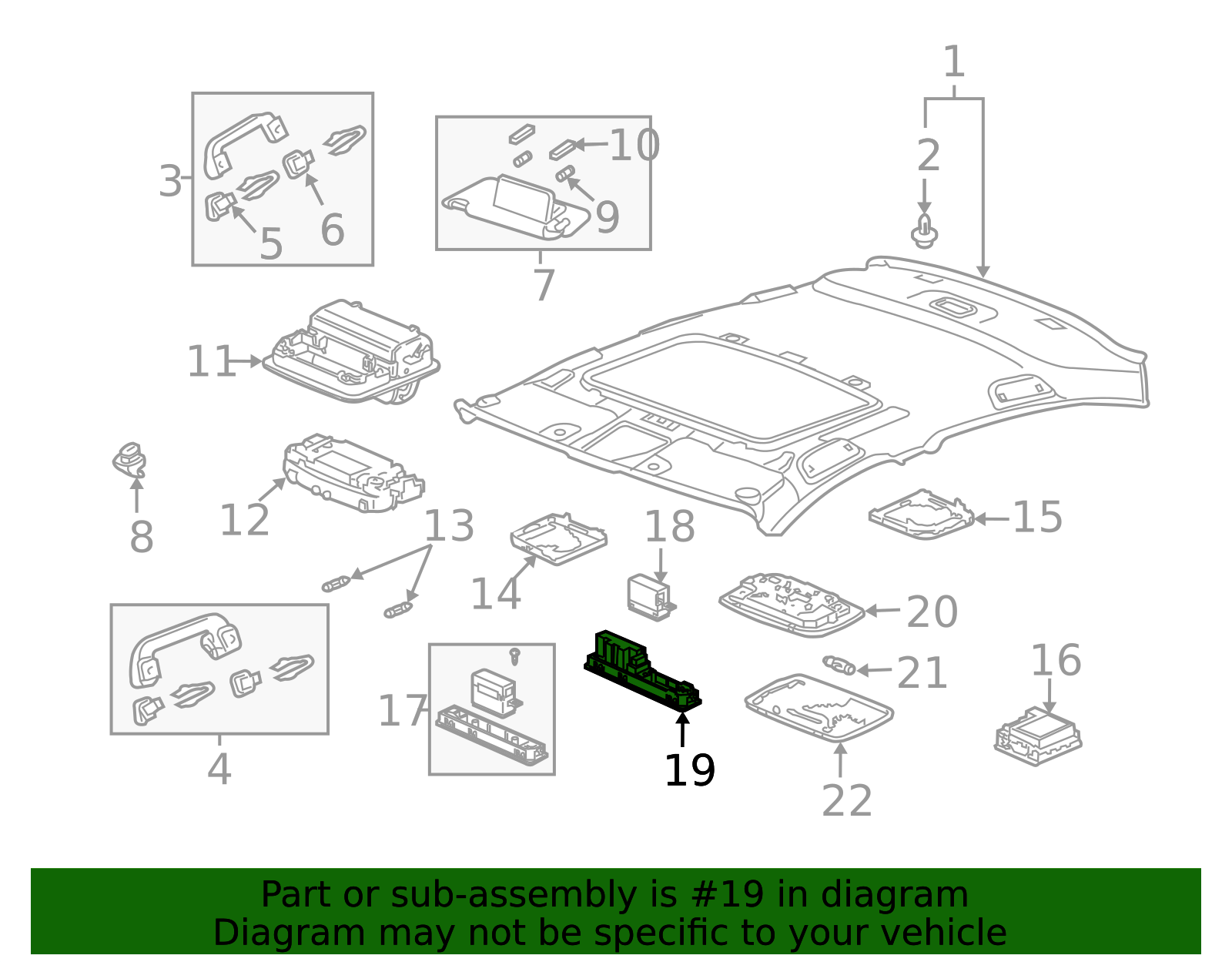 36650-TA0-A01ZA - GPS Navigation Control Module 2008-2010 Honda Accord ...
