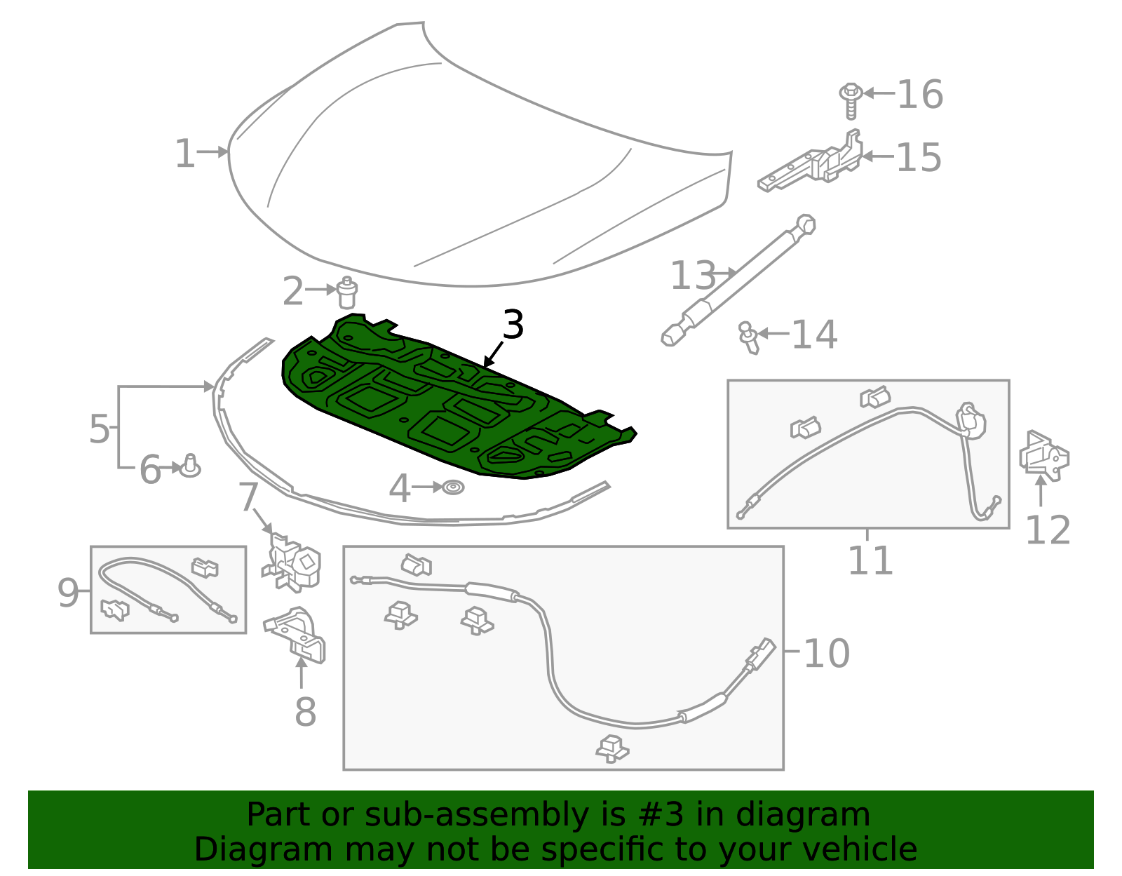 2019-2025 Acura RDX Insulator 74141-TJB-A01 | OEMAcuraPart