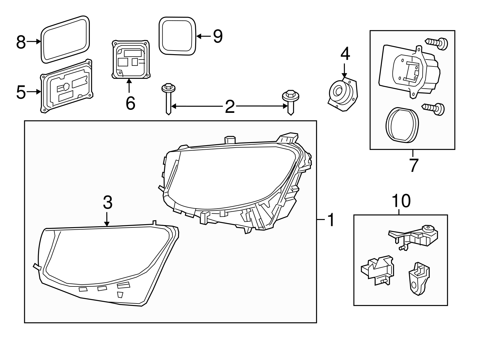 253-906-91-03 - Lamp Unit - Left 2016-2023 Mercedes-Benz | Mercedes ...