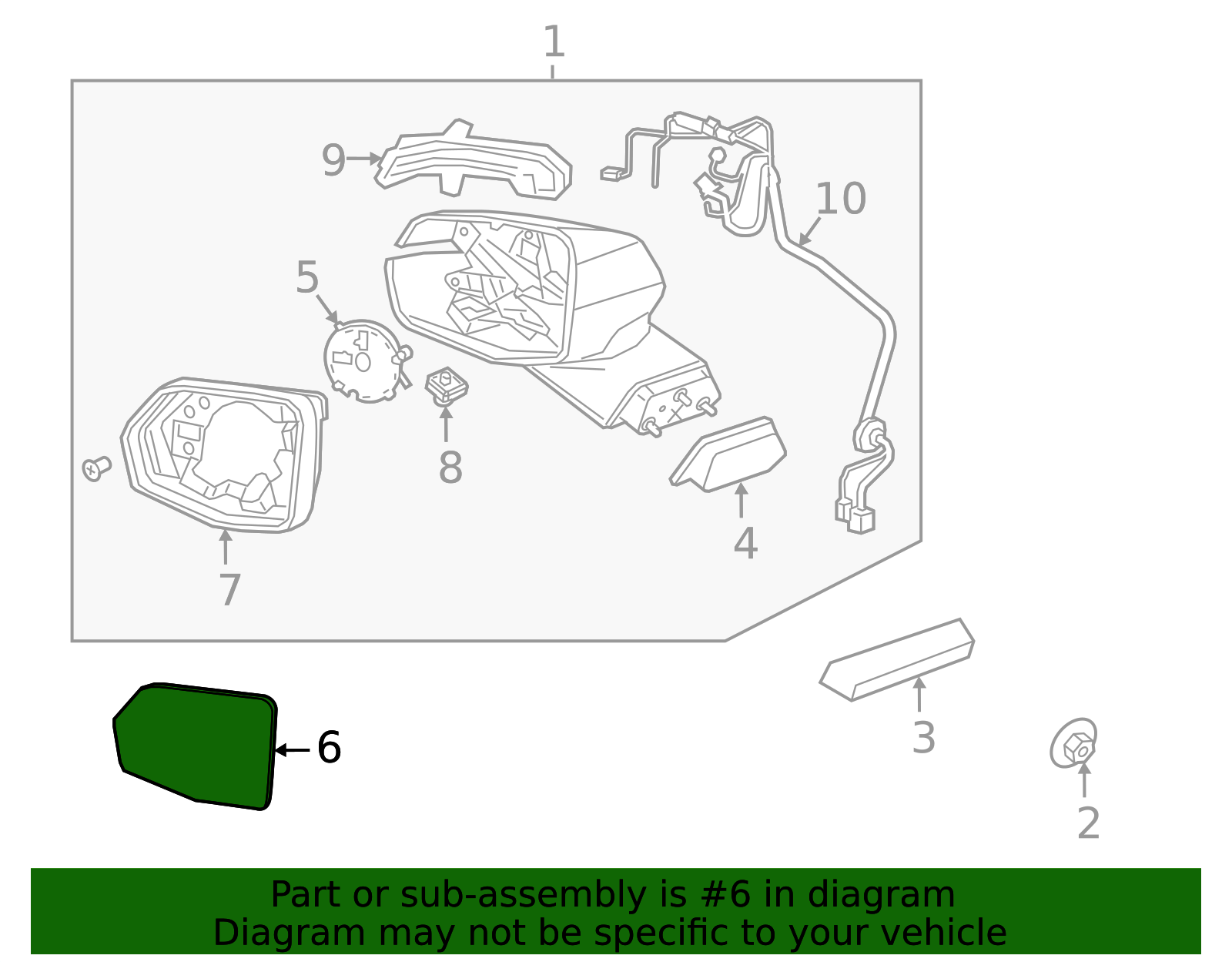 Door Mirror Glass - OEM Replacement Mirror for GM | AutoNation Parts