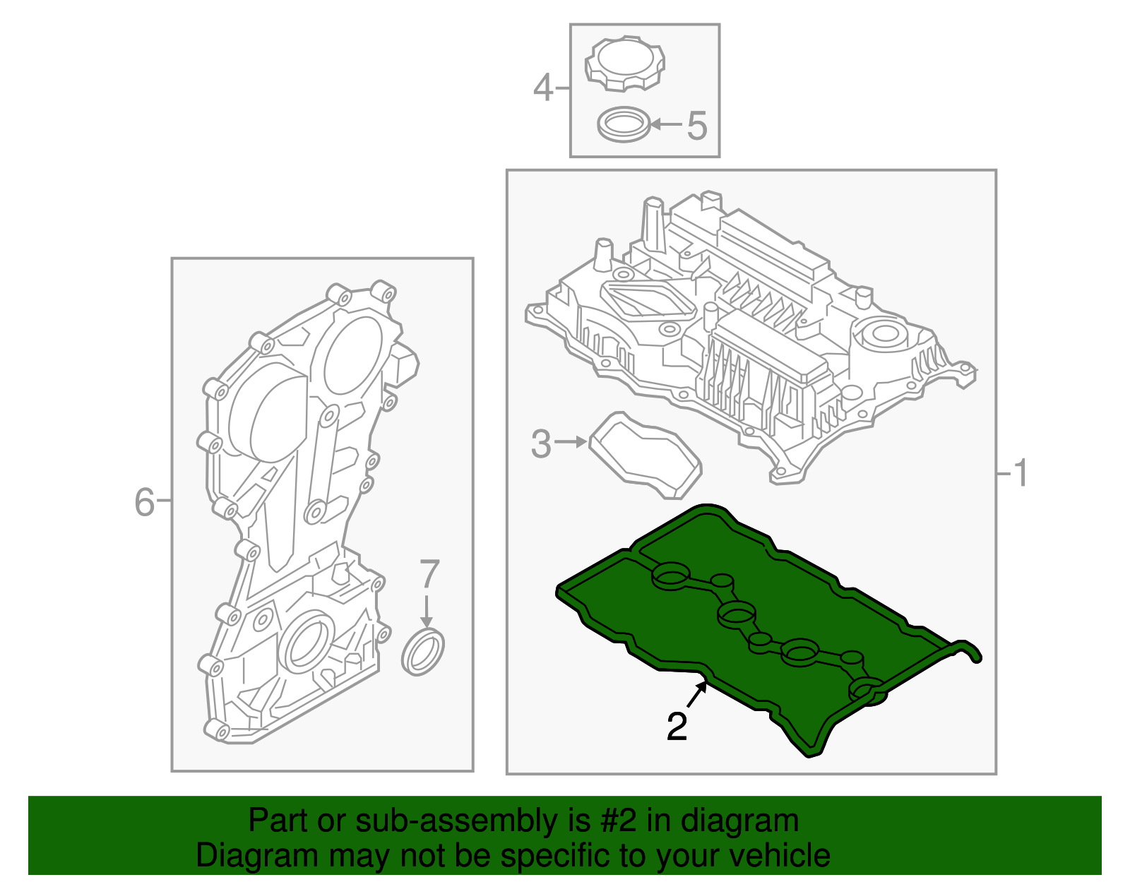 22441-2GGB0 - Valve Cover Gasket 2016-2020 Kia | Kia.Parts Store
