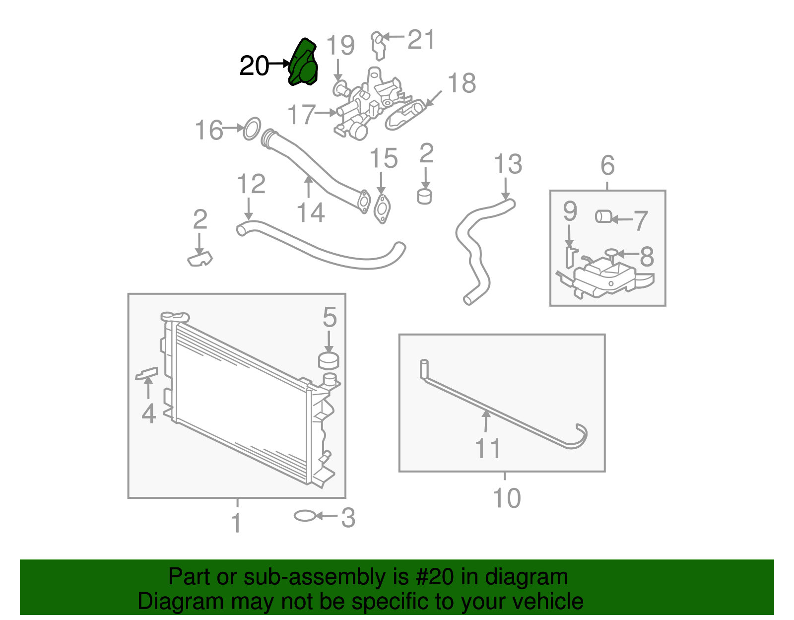 25631-25002 - Water Inlet 2006-2009 Kia | Kia.Parts Store