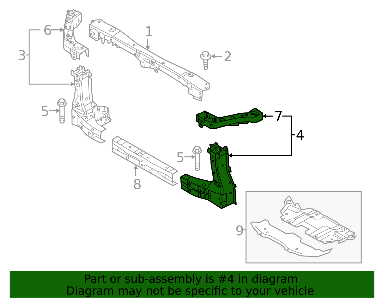 2017-2020 Nissan Armada Outer Support 62521-5ZU0A | Team Nissan Inc.