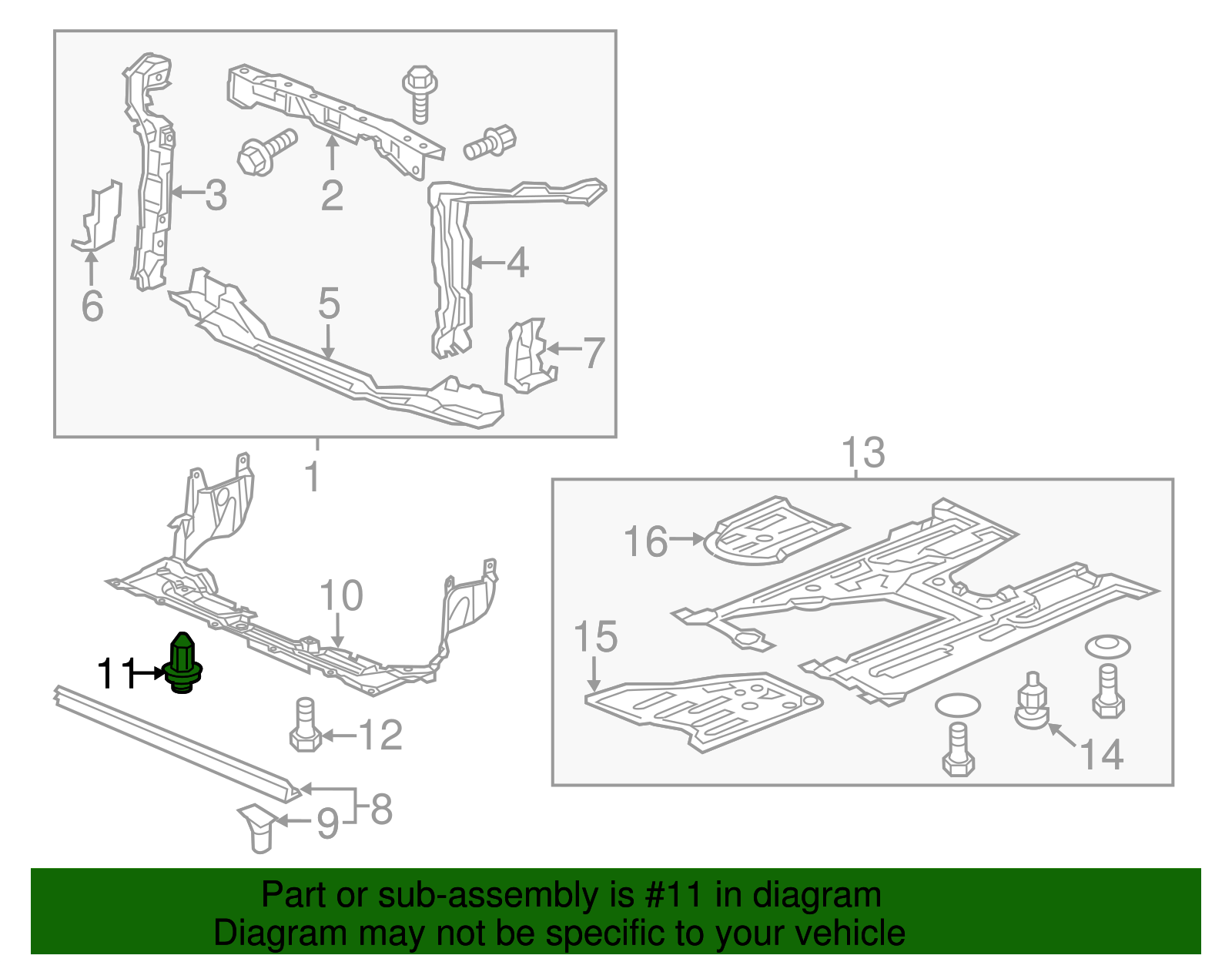 90651-SMR-E00 - Finish Plate Clip 2012-2025 Honda | Honda Parts Online