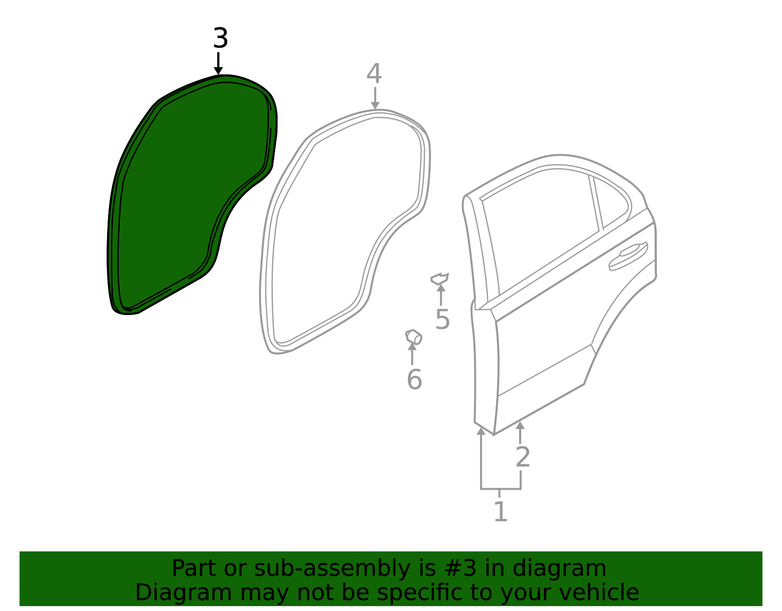 2003-2009 Kia Sorento Door Weather-Strip - Passenger Side (RH) 83140 ...