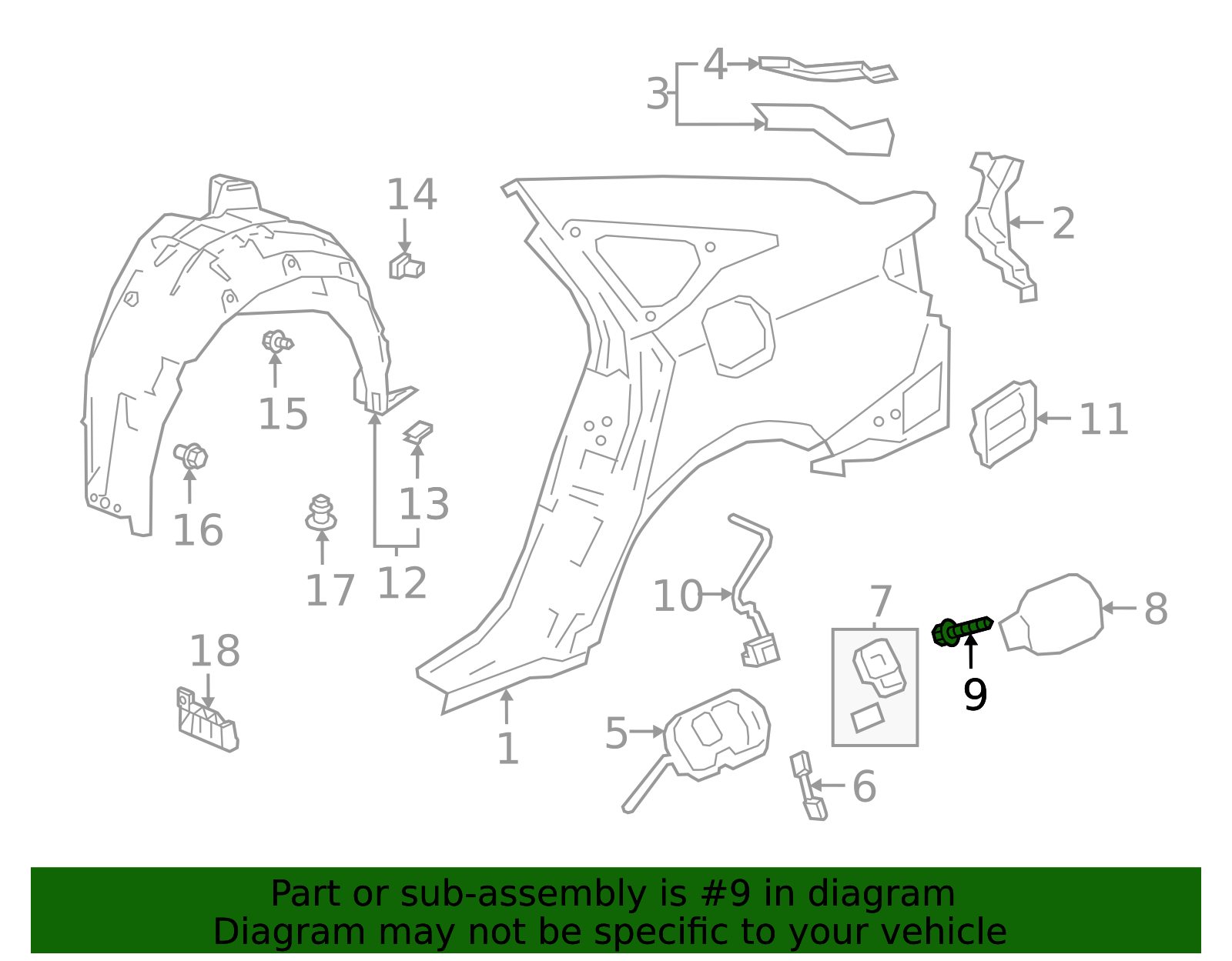 90104-SNW-003 - 2013-2025 Honda - Rivet (6.4MM) | Honda Car Parts Direct
