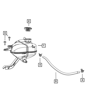 55037999AJ - Coolant Recovery Bottle The Official Mopar eStore