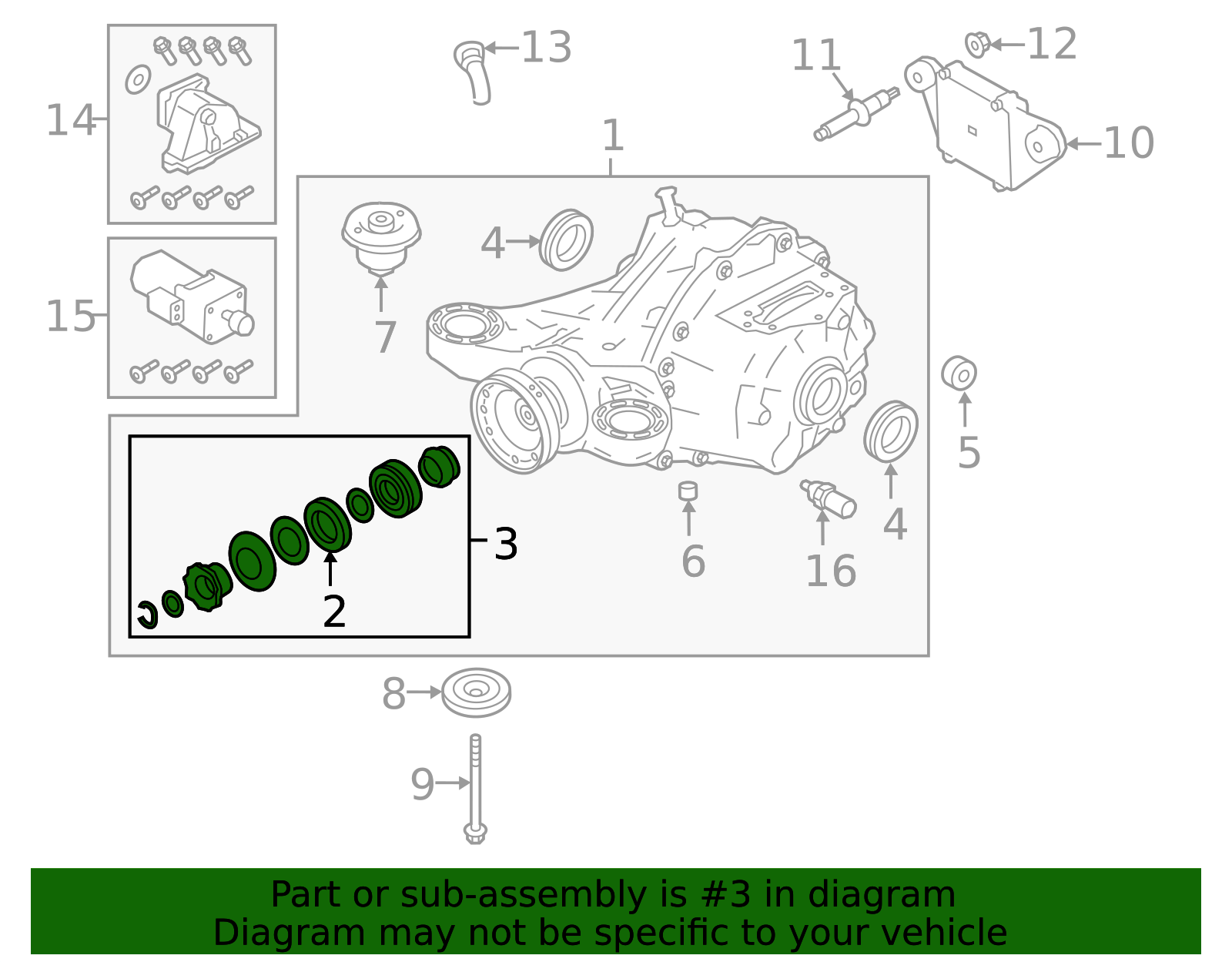Genuine OEM Differential Pinion Bearing Part# LR158115 Fits 2013-2025 ...