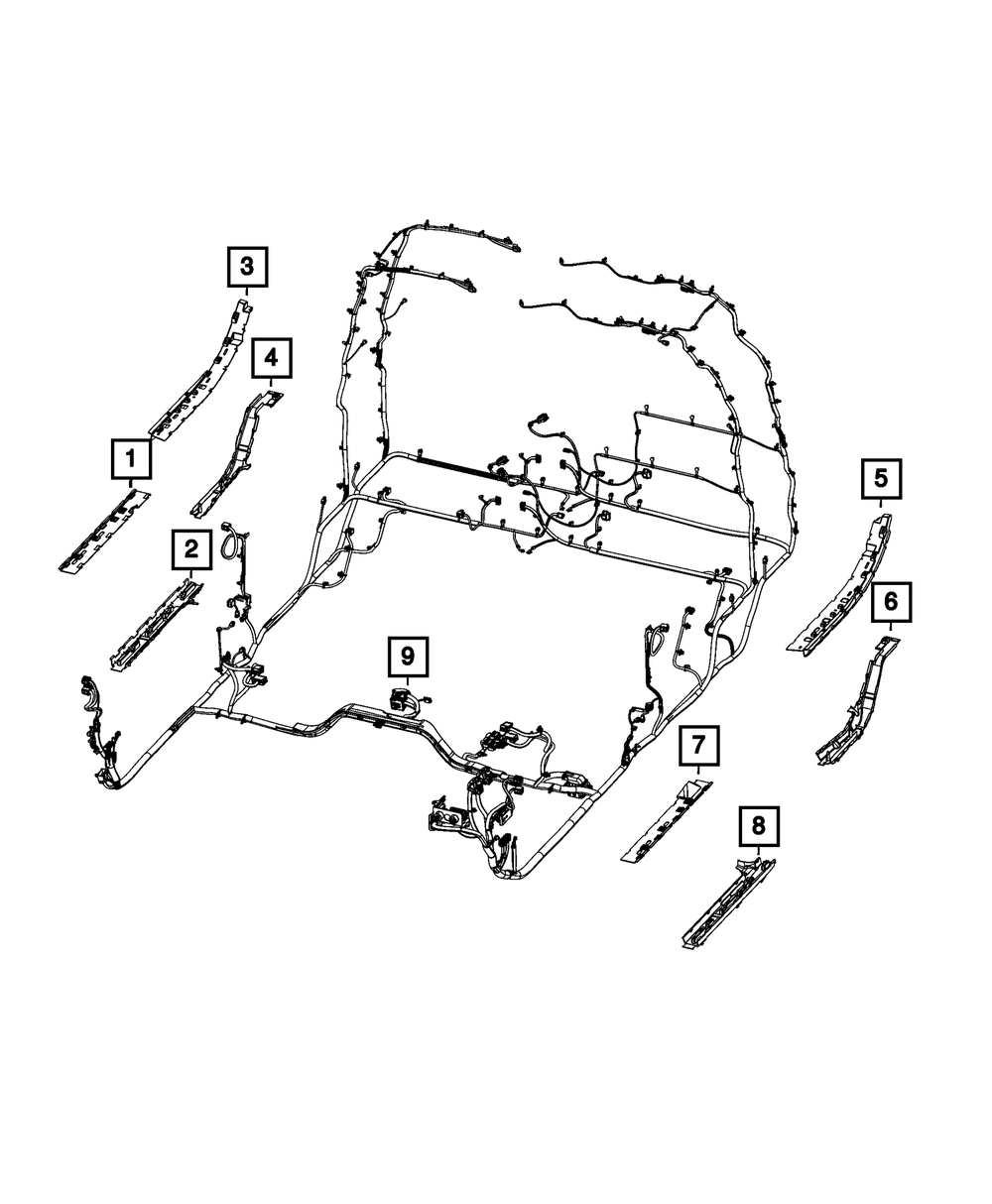2019-2024 Ram 1500 Wiring Trough 68357163AC | Mopar OEM Parts Outlet