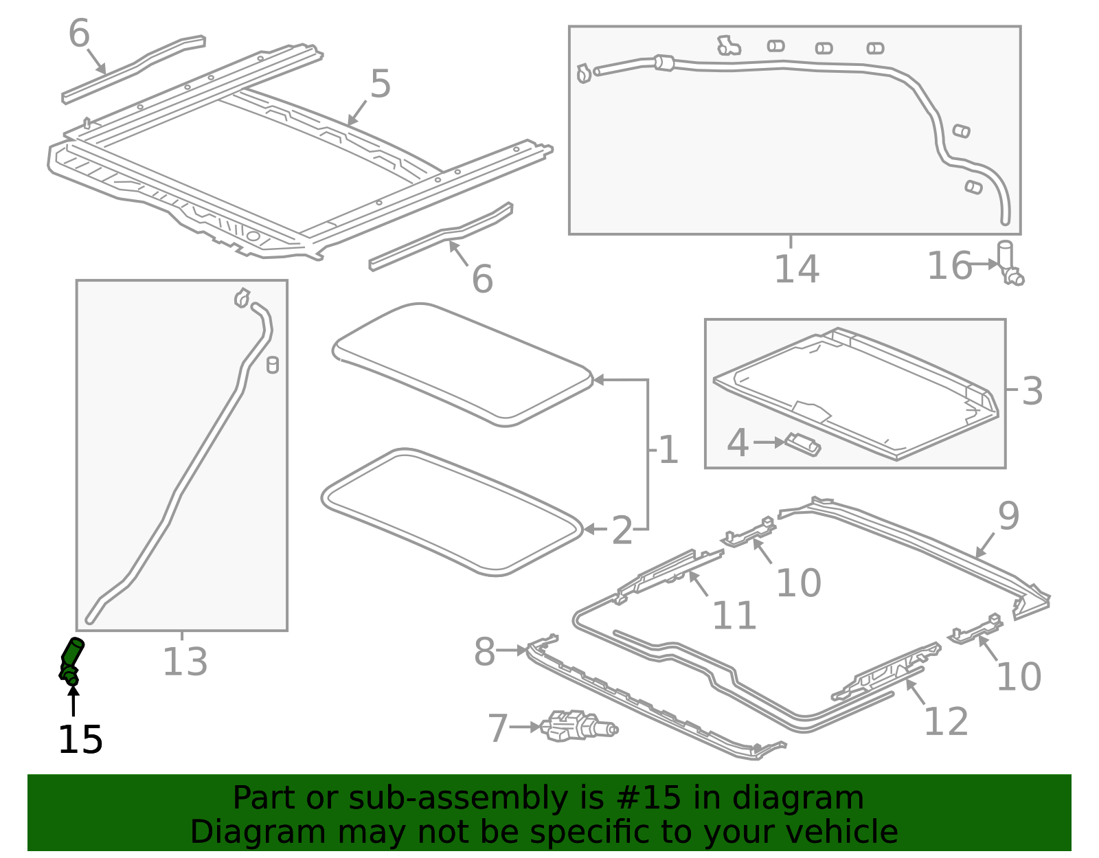 70052-S6A-J00 - Valve Front Drain (Sunroof) - 2002-2021 Honda | Genuine ...