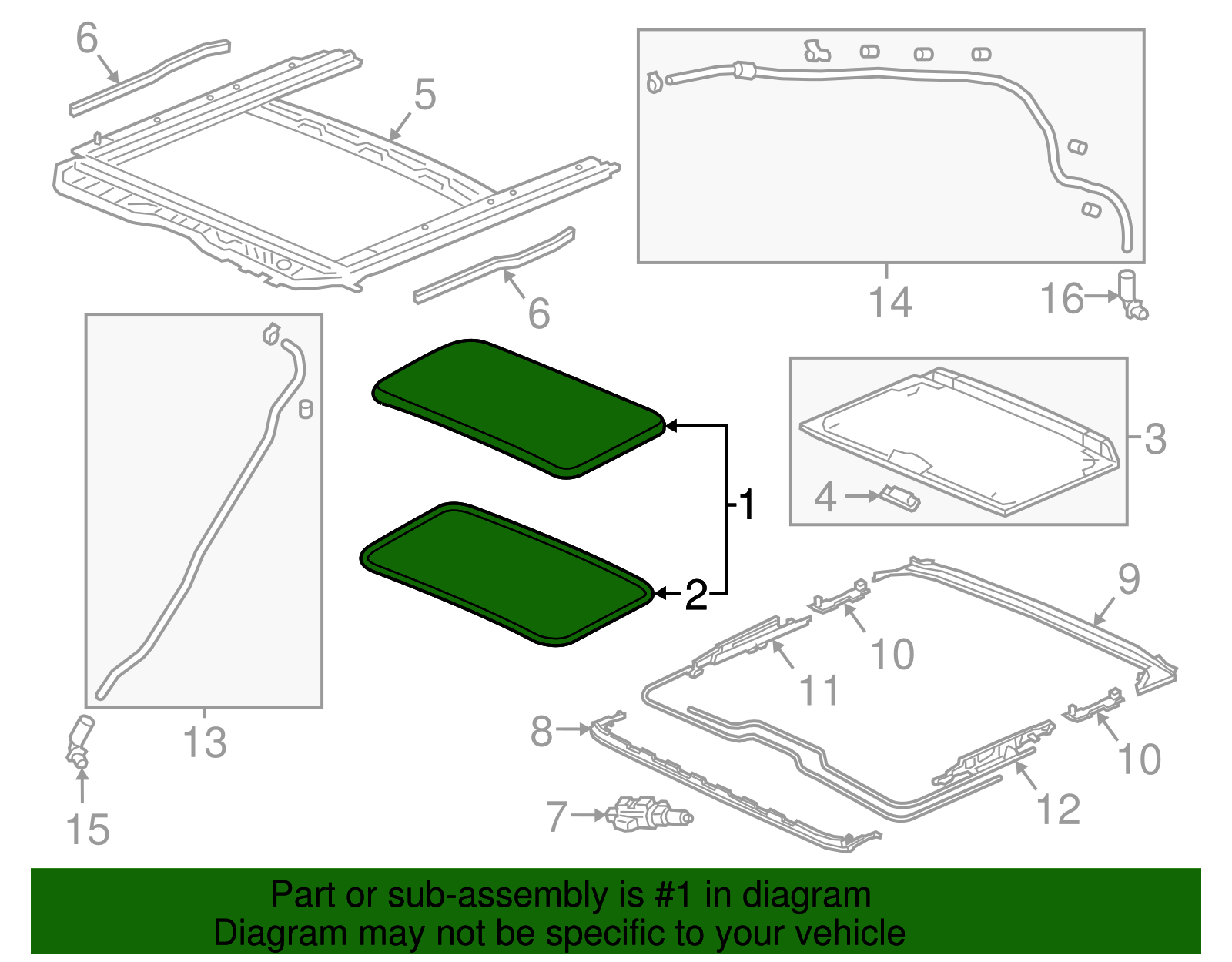 70200-TVA-A02 - Sunroof Glass 2018-2025 Honda Accord | Honda Parts Online