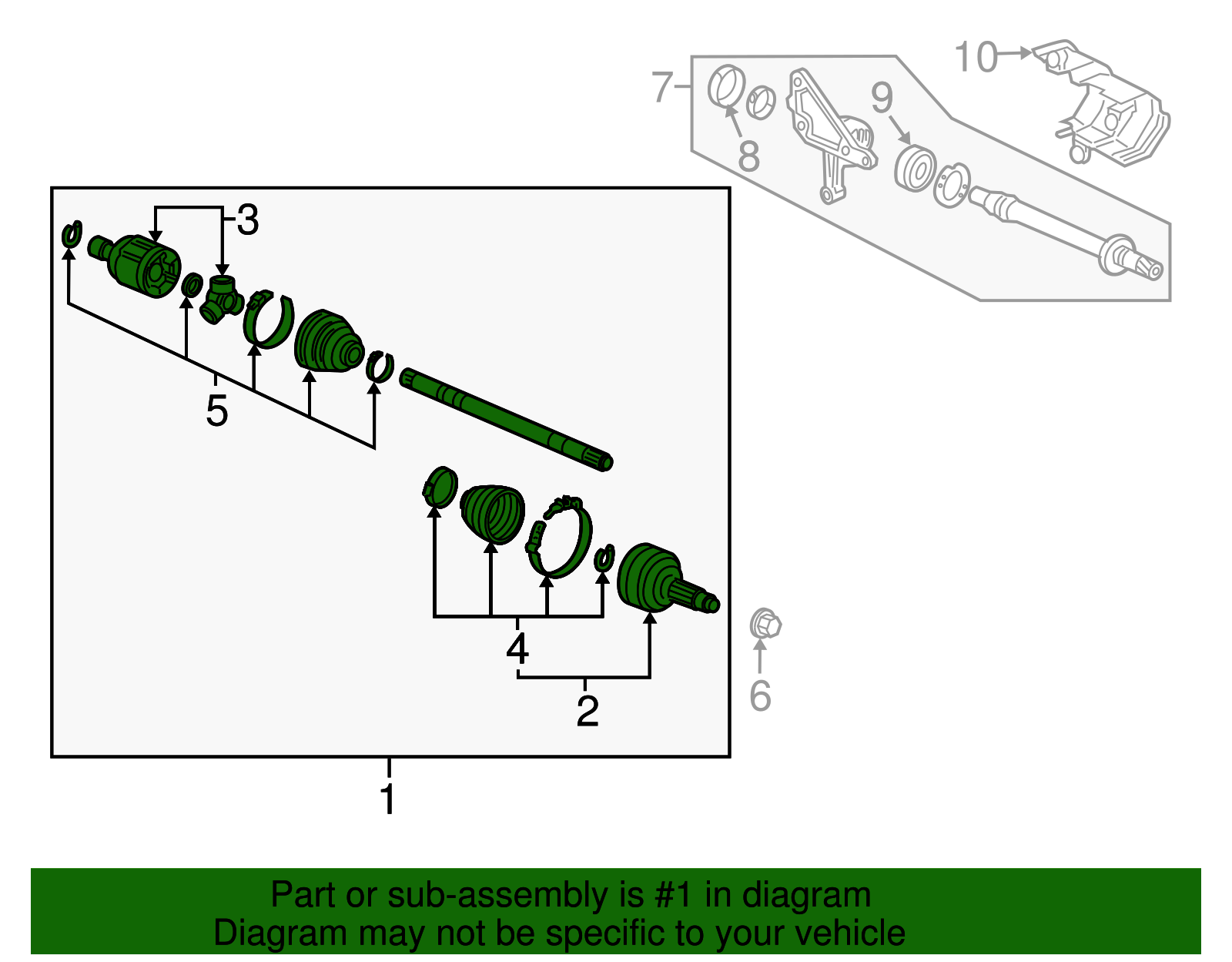 44305-TZ5-A31 - Axle Assembly 2016-2023 Honda | Honda Parts Online