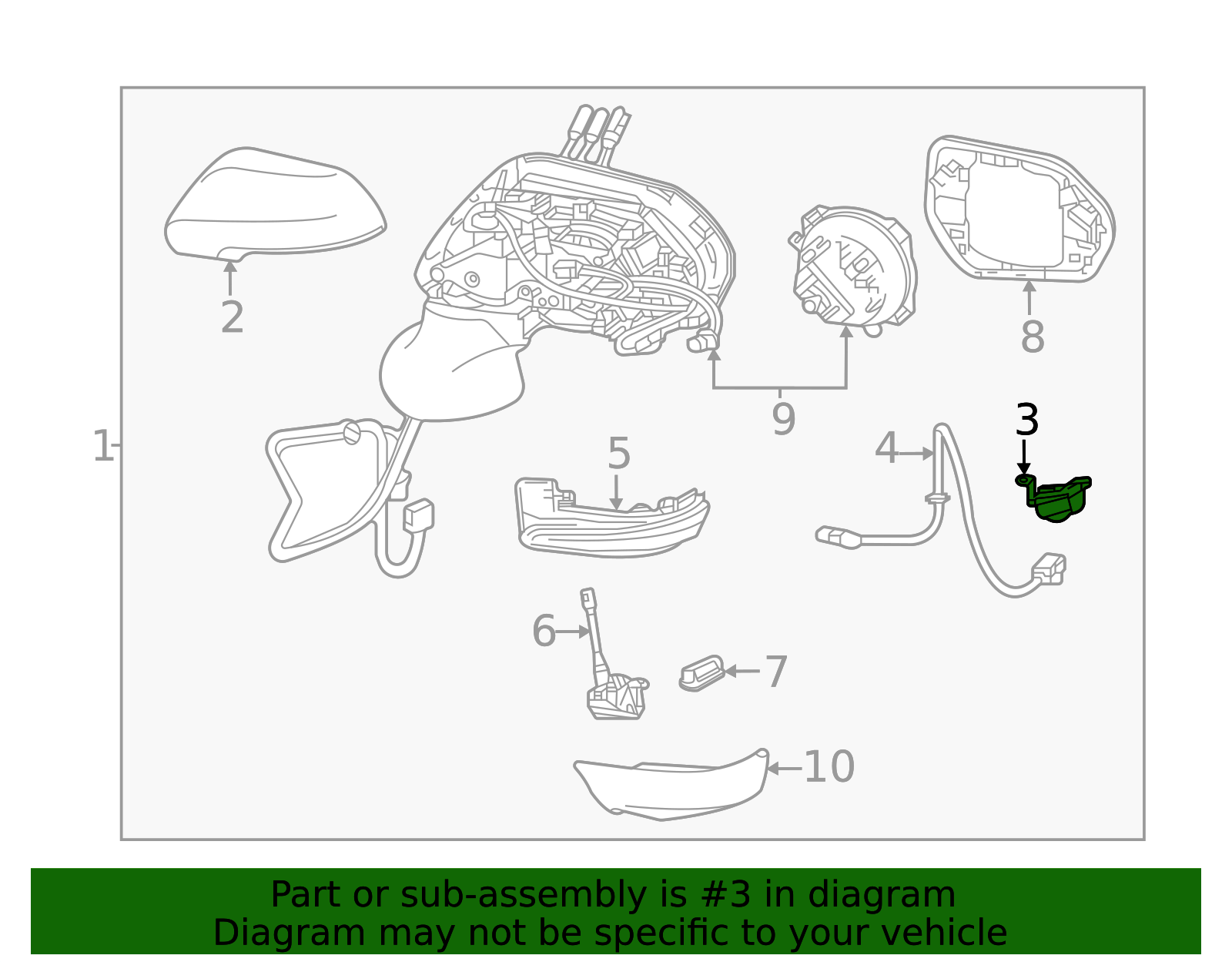 2021-2023 Toyota Mirai Side Camera 86795-62010 | Toyota Parts Center