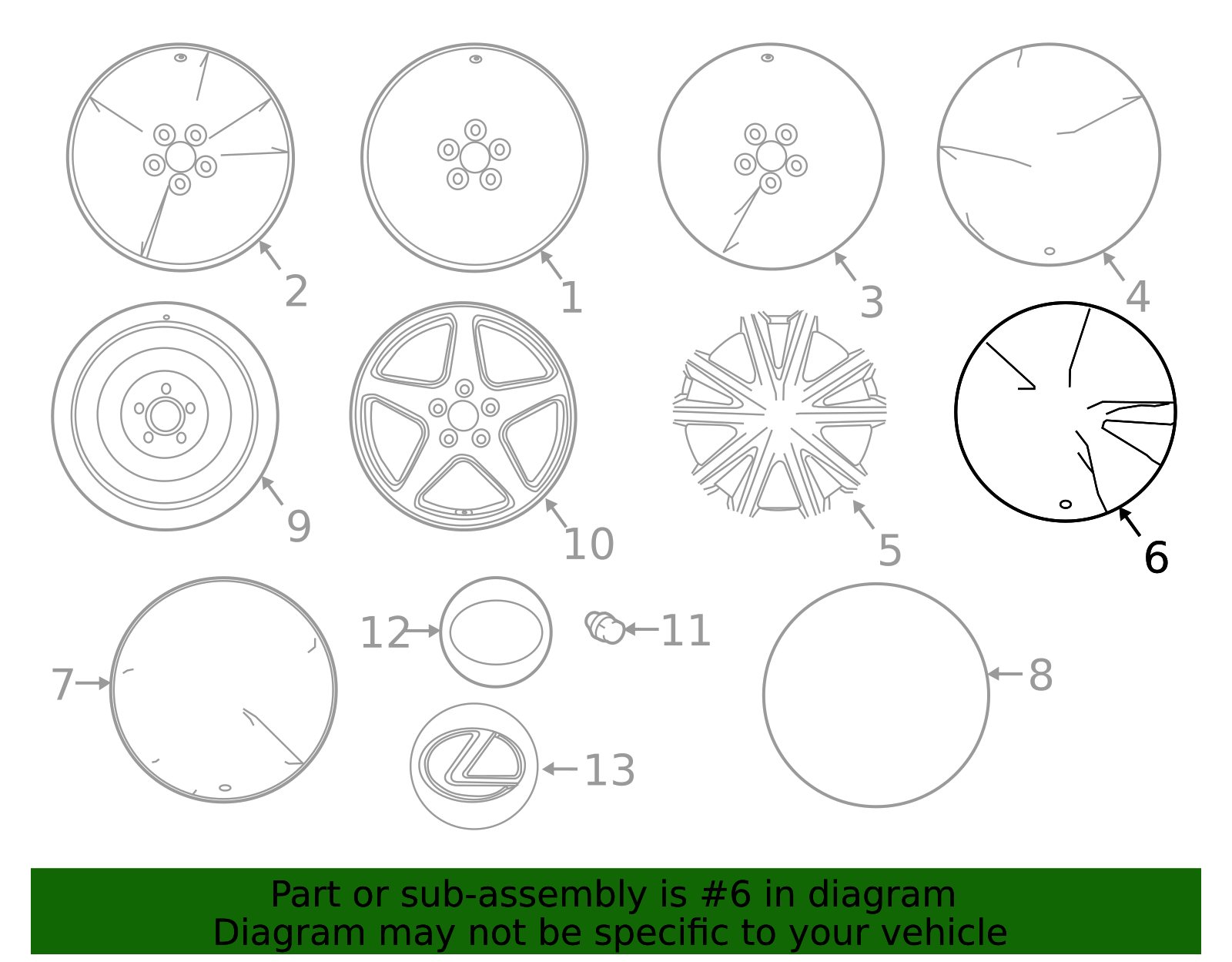42611-30D80 - Wheel Alloy - 2016-2020 Lexus | My L Parts