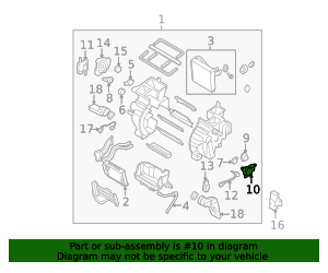 Hyundai - 97159-2L000 - HVAC Blend Door Actuator - 2009-2012 Hyundai ...