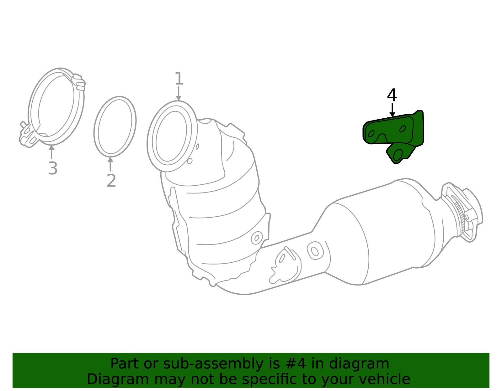2022-2026 Toyota Tundra Catalytic Converter Bracket 17118-F4010 ...