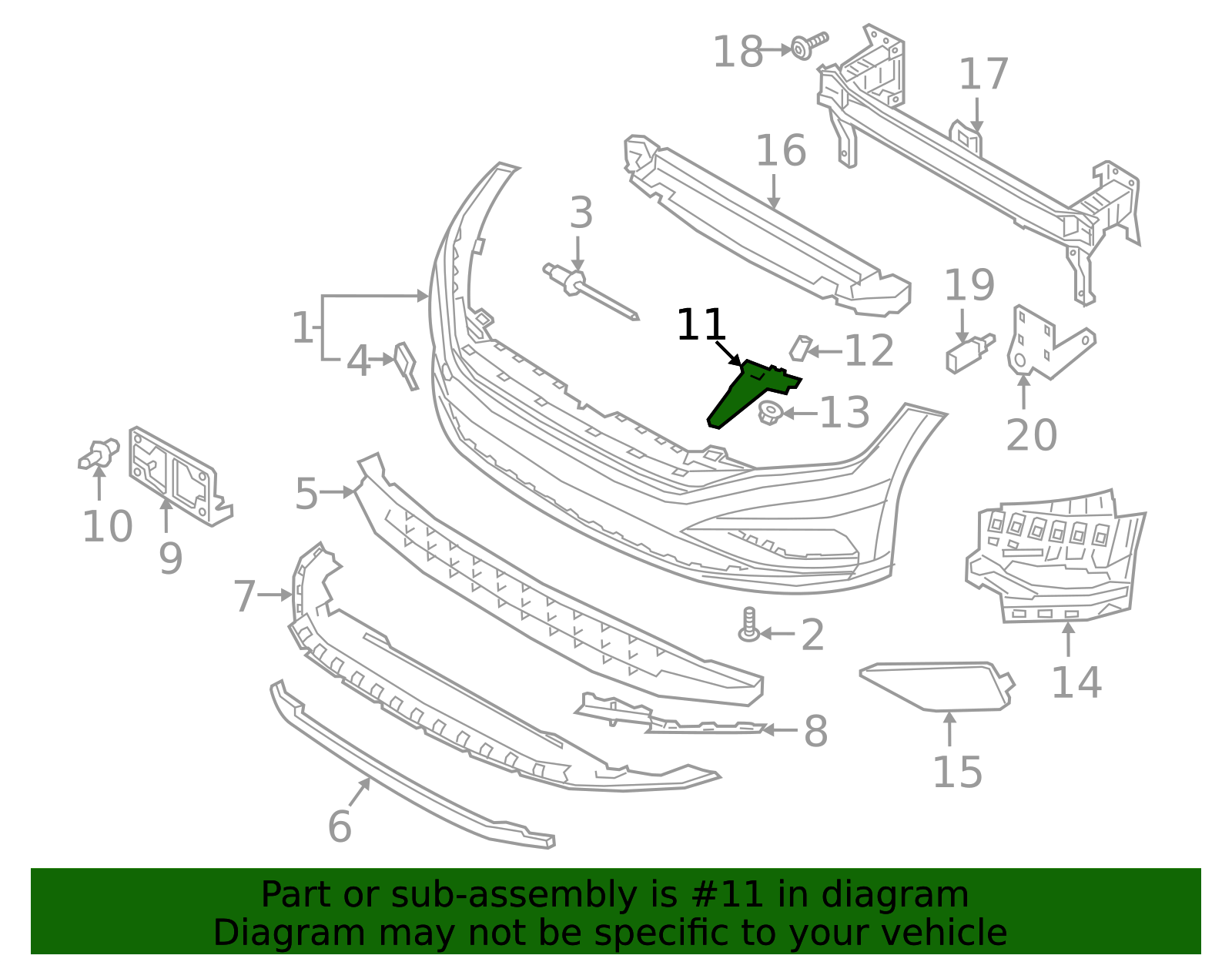 2019-2021 Volkswagen Jetta Side Retainer 17A-807-183 | VW Direct Parts