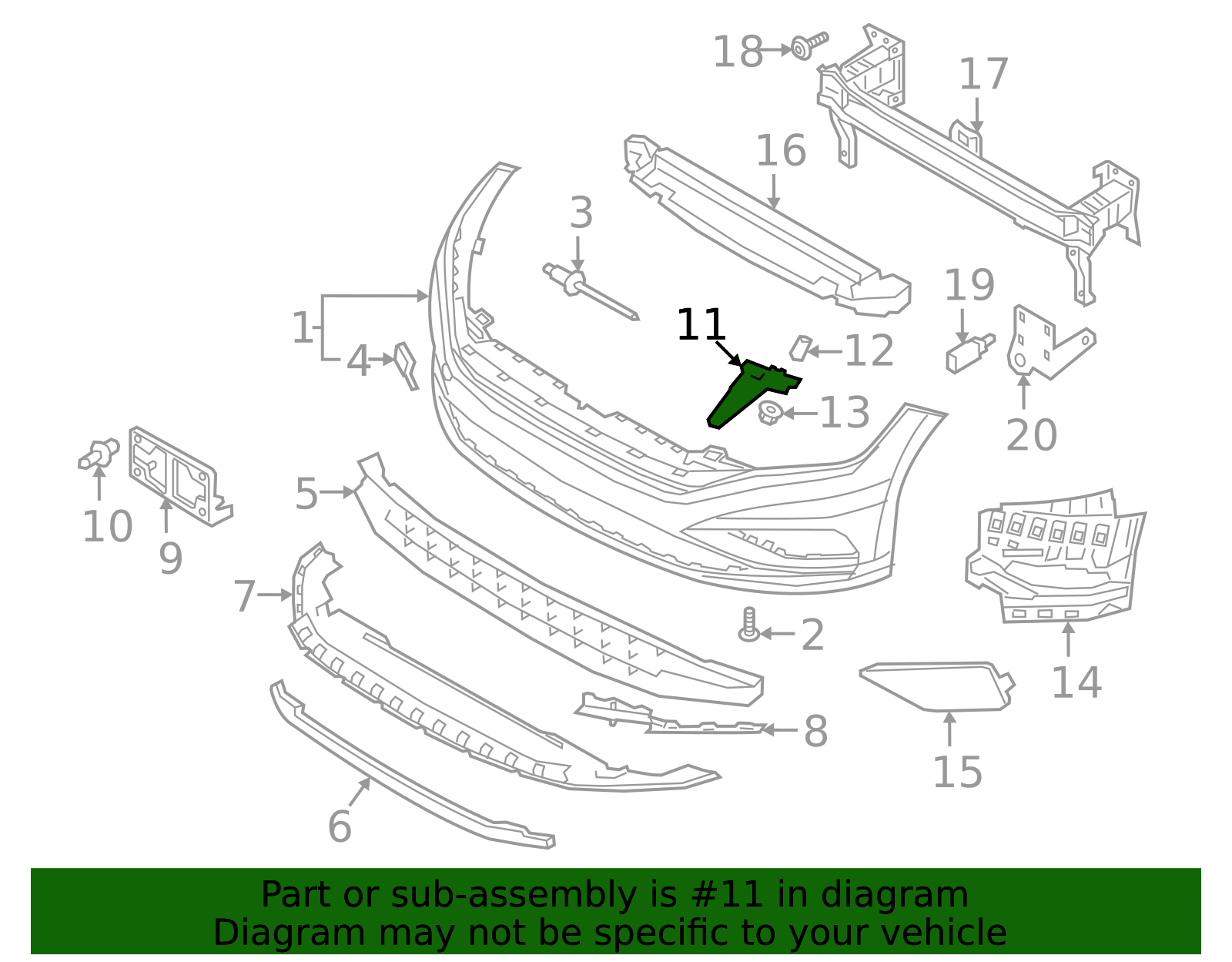 2019-2021 Volkswagen Jetta Side Retainer 17A-807-184 | OEM Parts Online