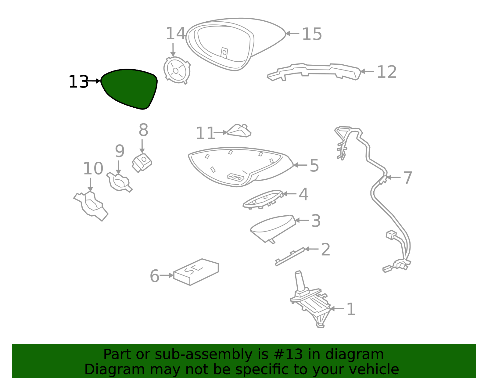 2019-2025 Porsche Mirror Glass 9Y1-857-522-AD | OEM Parts Online