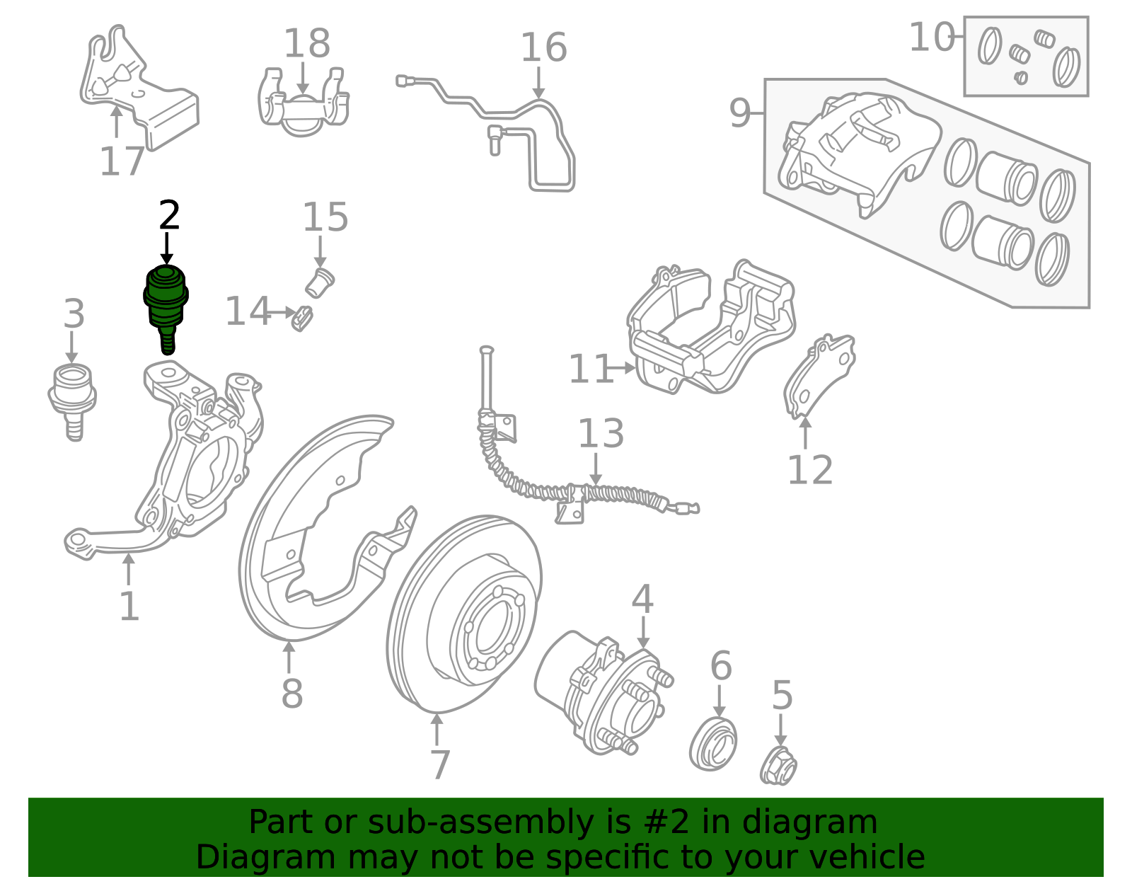 FTC3570 - Upper Ball Joint - 1995-2004 Land-Rover | Land Rover Lake Bluff
