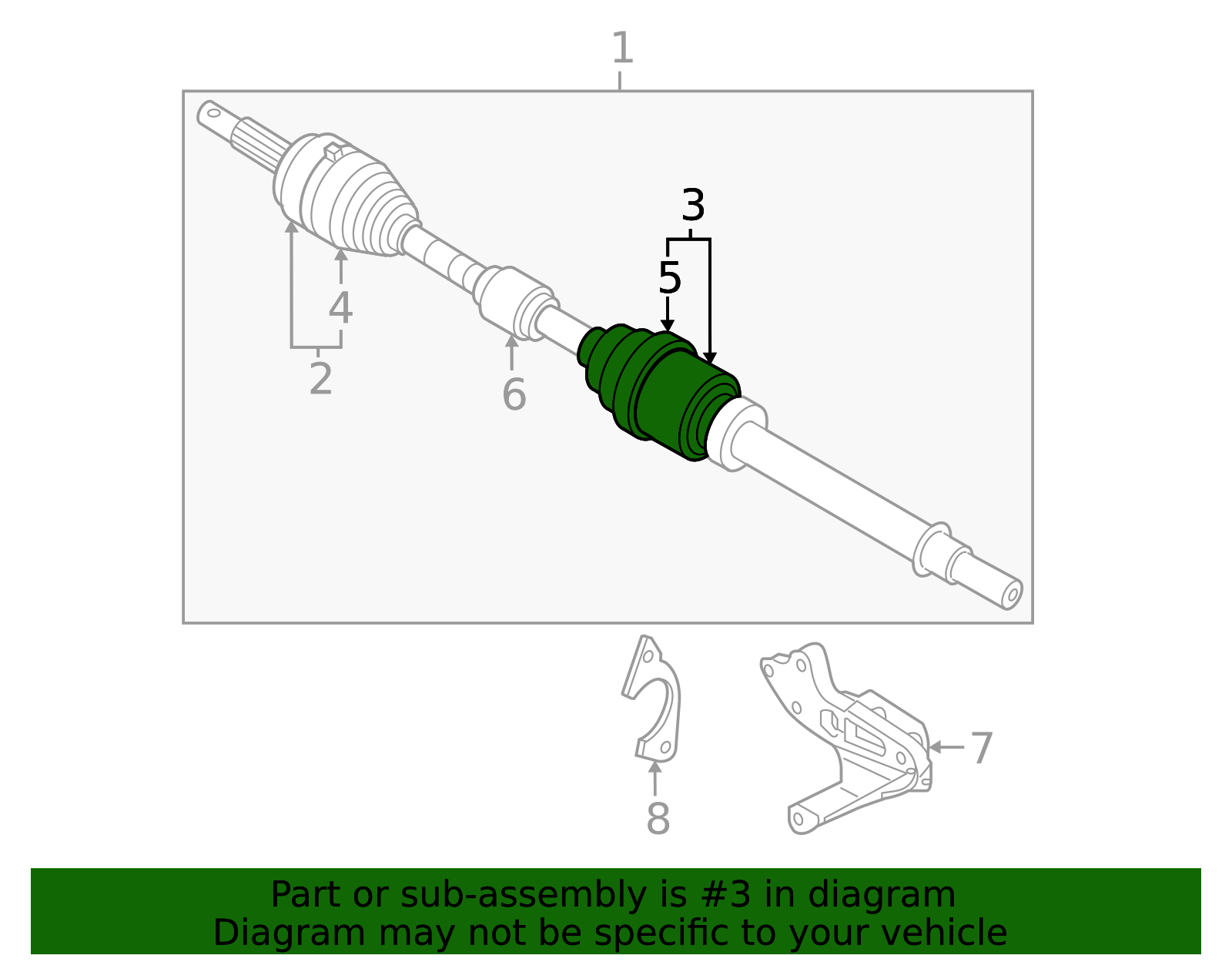 2020-2025 Nissan Sentra Inner Joint Assembly C9711-6LB0A | Nissan Parts ...