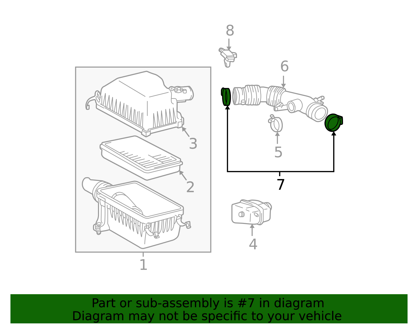 2000-2004 Toyota Tundra Air Hose Clamp 90460-82002 | MotorMotor