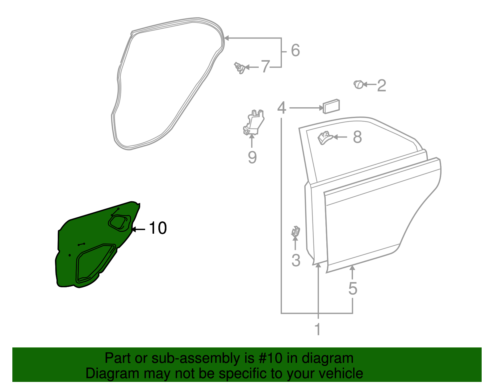 67842-02170 - Water Deflector - 2009-2013 Toyota Corolla | Nucar Toyota ...