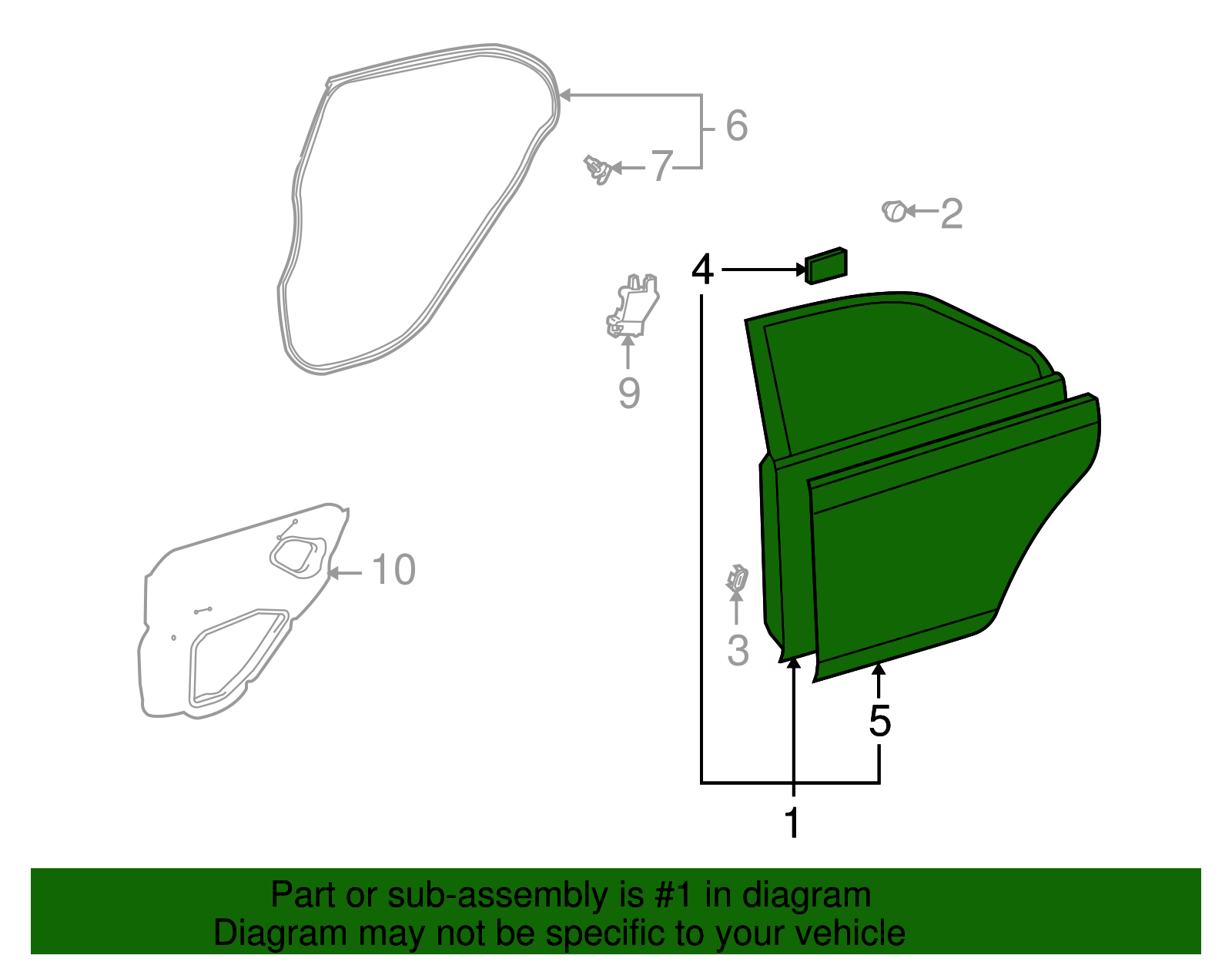 2009-2013 Toyota Corolla Door Shell 67003-02320 | Toyota Parts Center