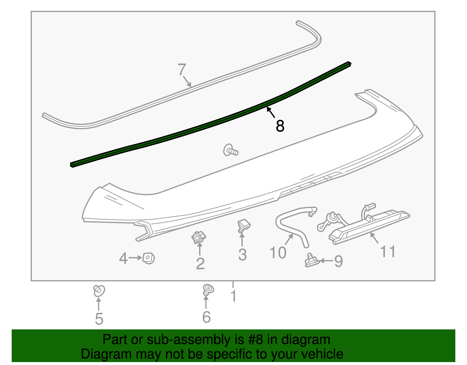 2013-2022 Buick Encore Rear End Spoiler Spacer 95978989 | Shop Matick ...