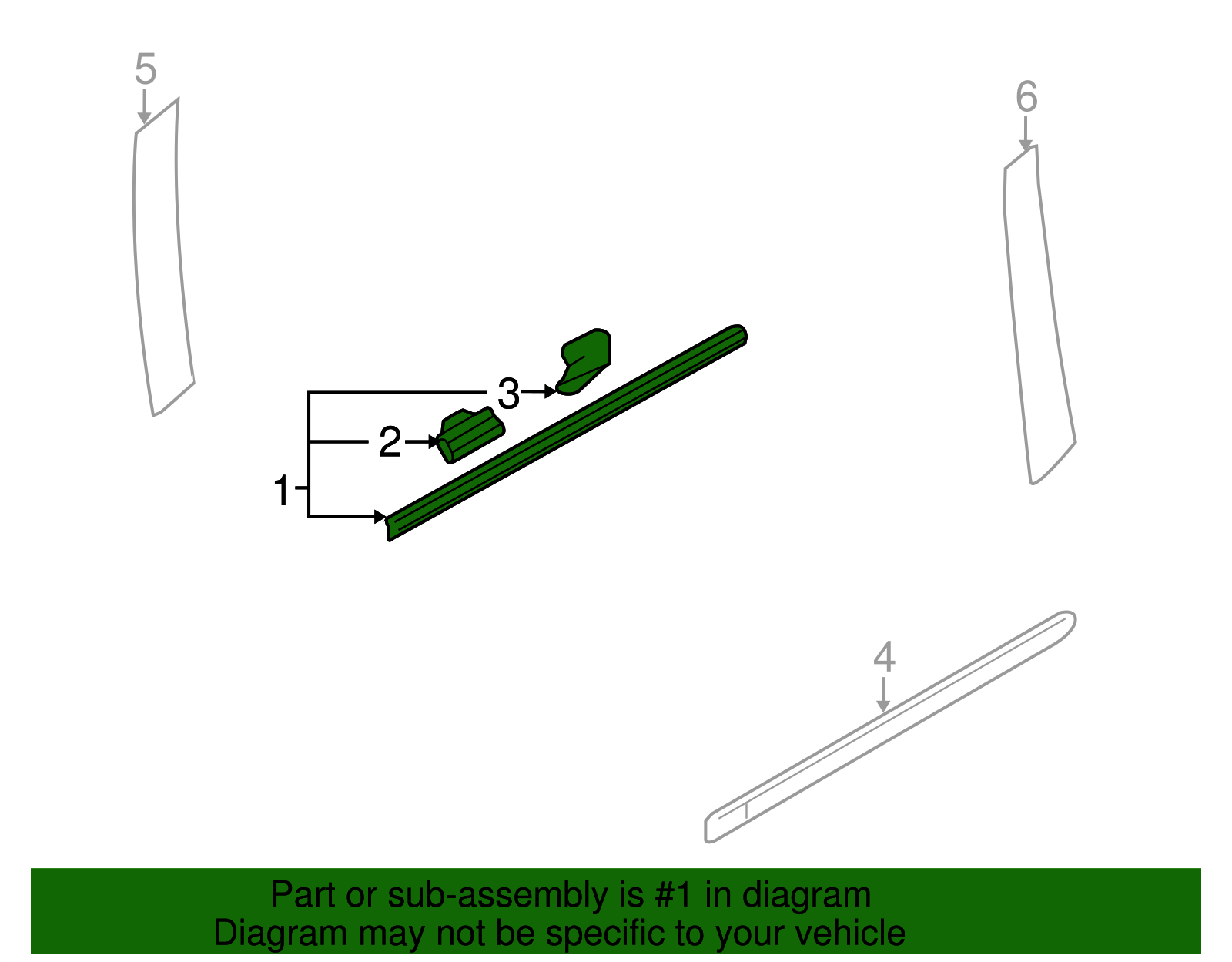 LC62-50-670E - Belt Weather-Strip 2000-2006 Mazda MPV | Florida Mazda Parts
