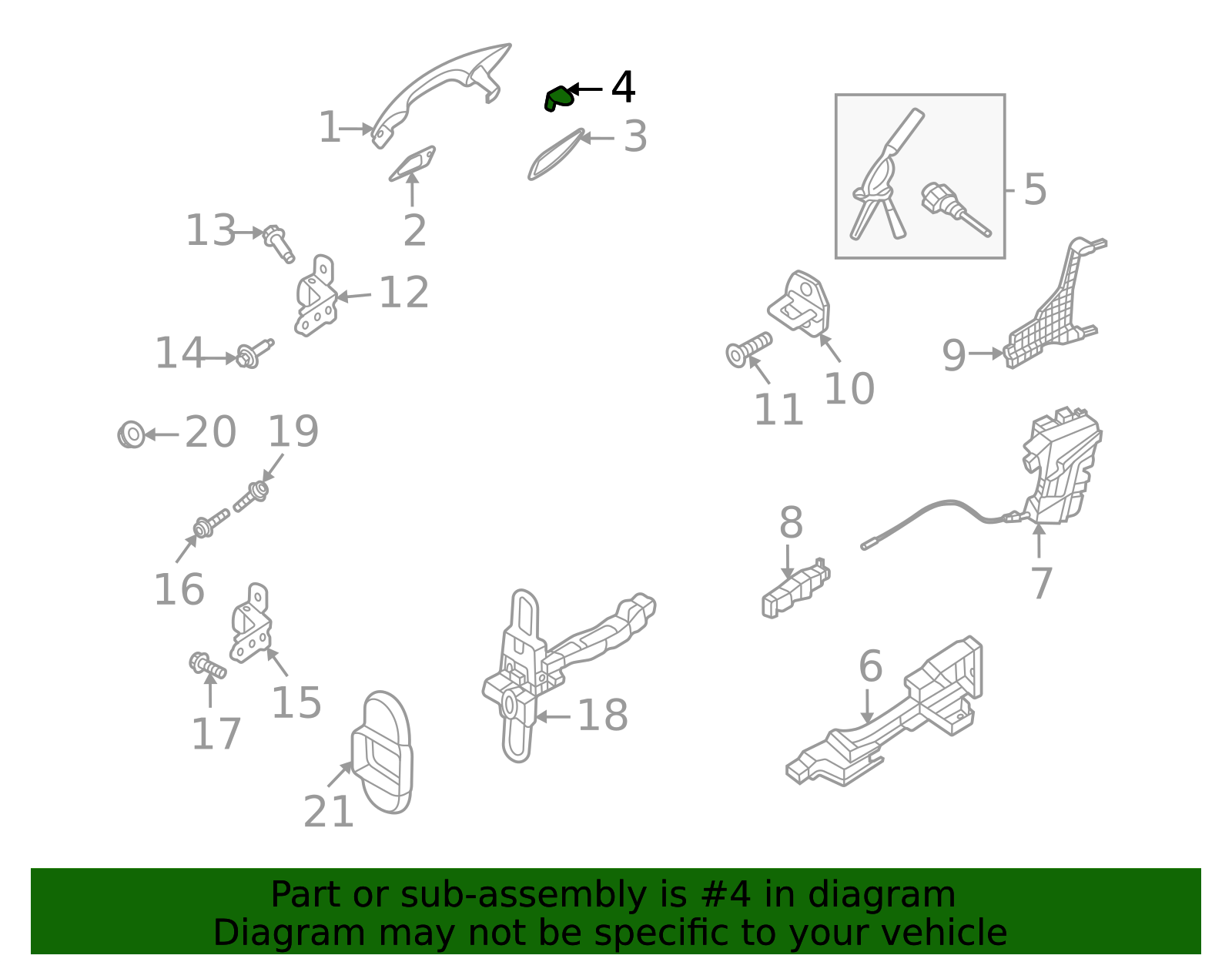 82652-S9100 - Handle Cover 2021-2025 Kia | Kia.Parts Store