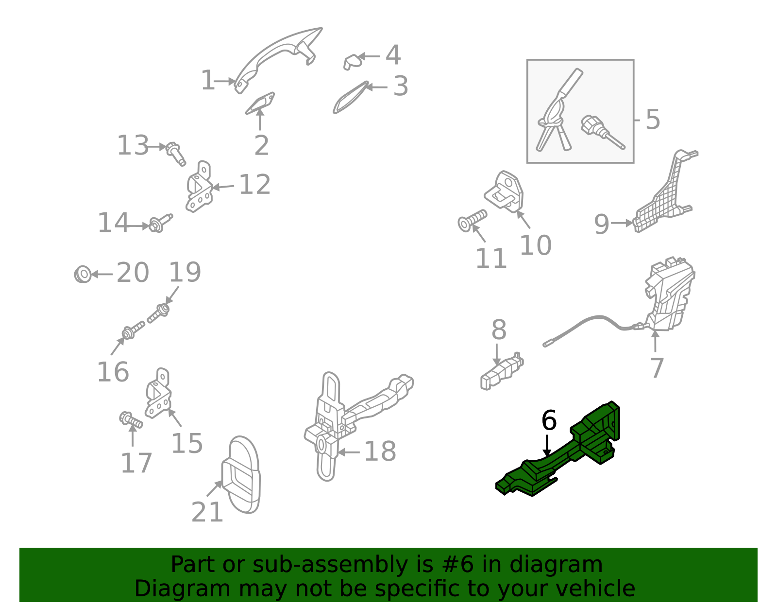 82665-P2800 - Handle Base 2021-2025 Kia Sorento | Kia.Parts Store