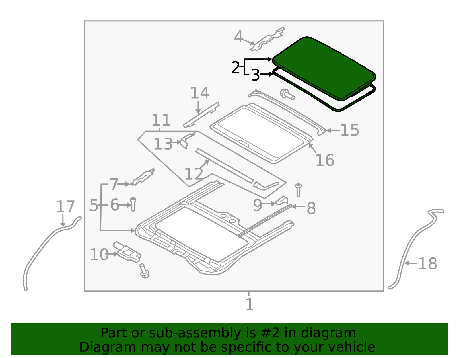 Sunroof Glass 81610-F2000 | OEM Parts Online