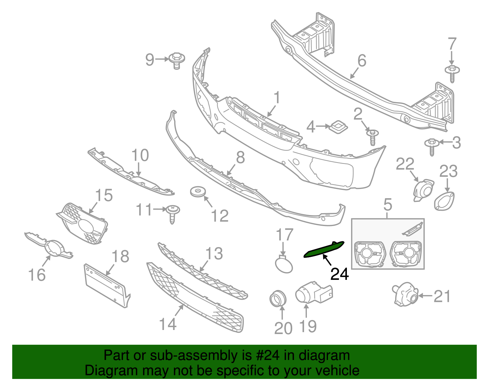 63147179991 - 2008-2014 BMW Reflector (63-14-7-179-991) | BMW of South ...