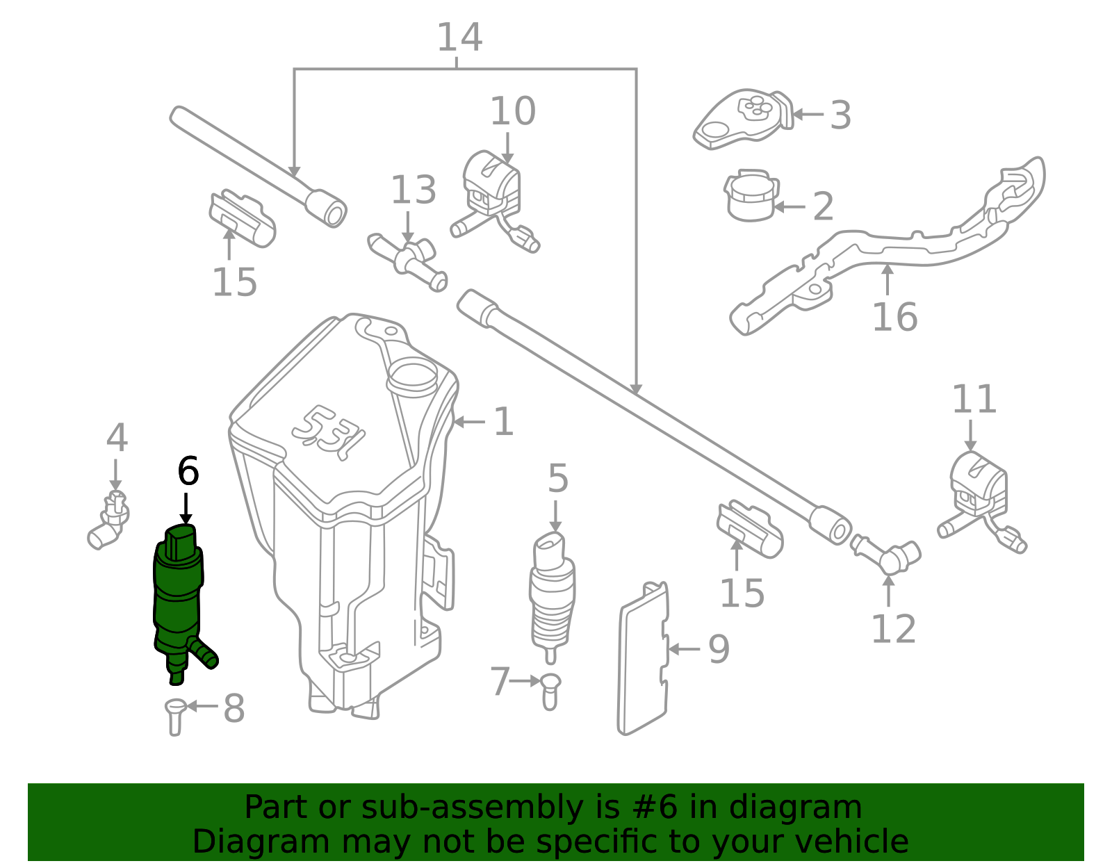 67128377430 - Headlamp Washer Pump (67-12-8-377-430) | BMW of South ...