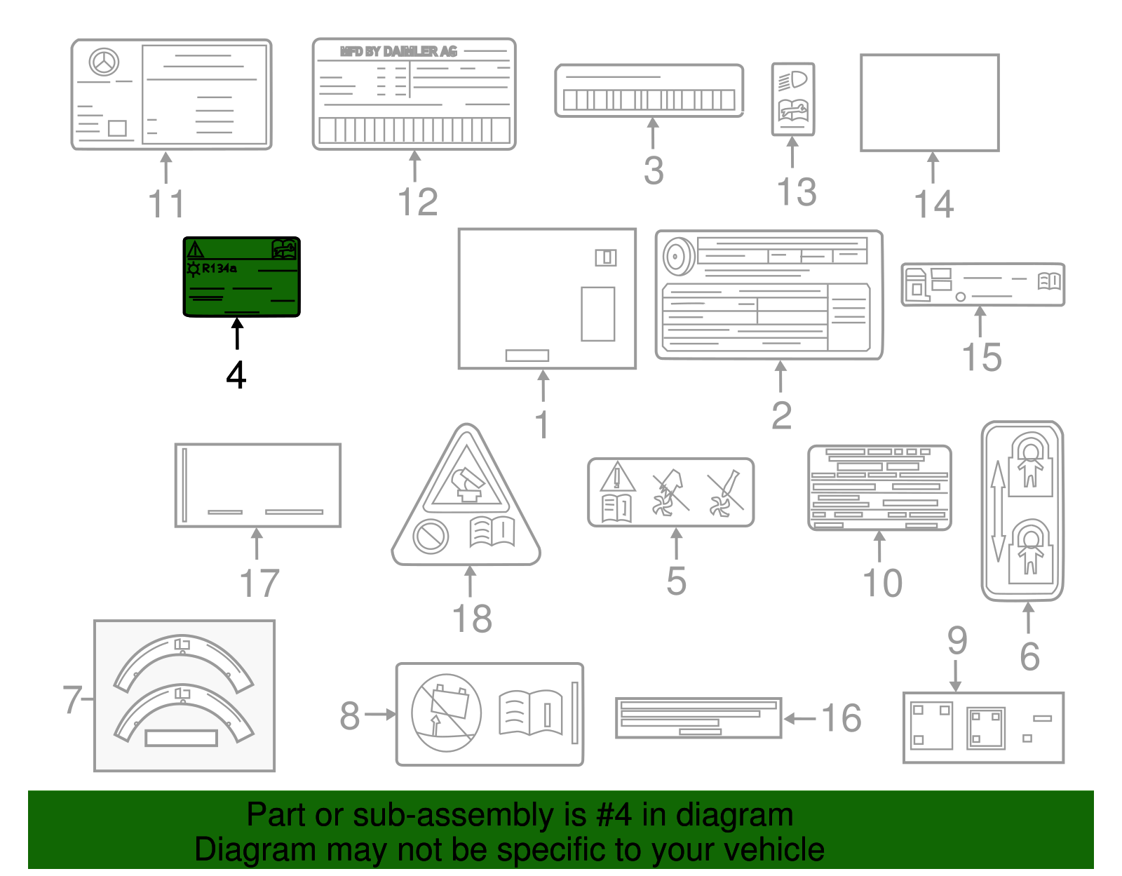 205-817-52-00 - AC Label 2015-2023 Mercedes-Benz | Mercedes-Benz ...