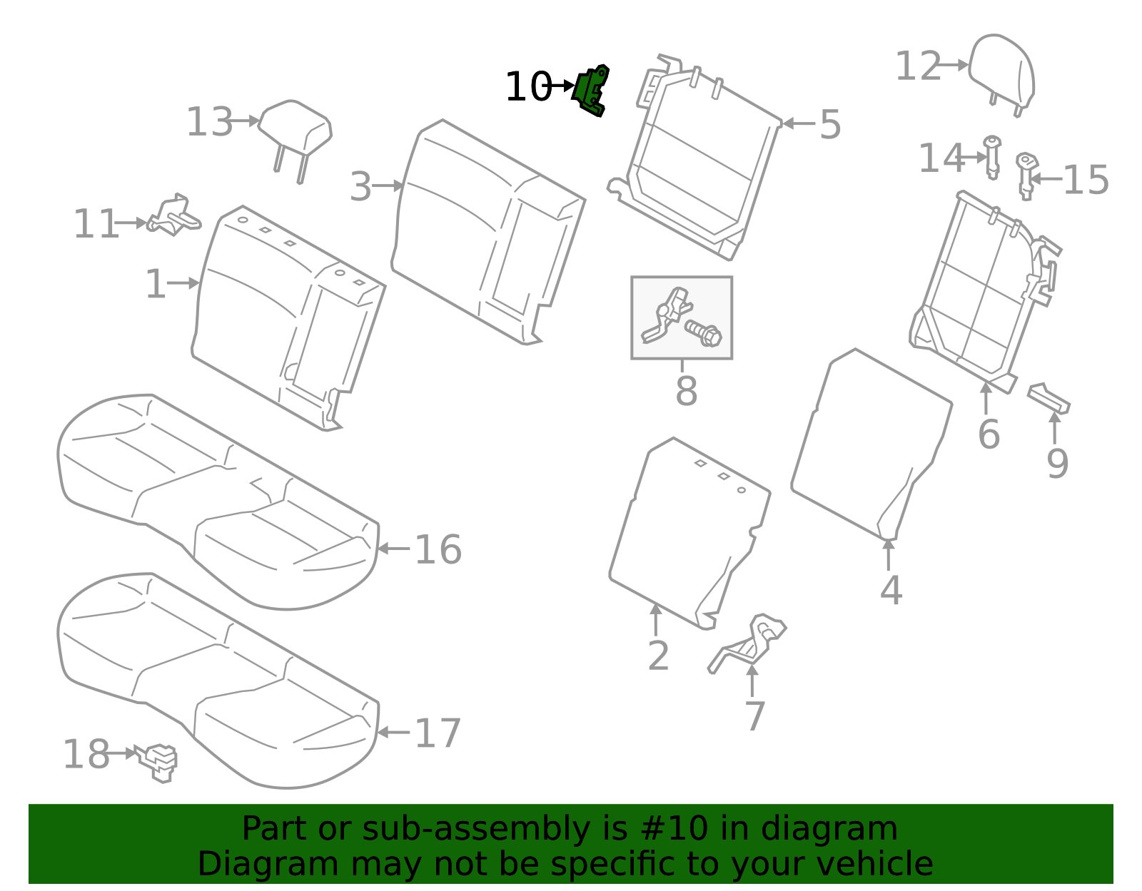 64383FJ000 - 2012-2021 Subaru - Lock Assembly | Subaru Parts HQ