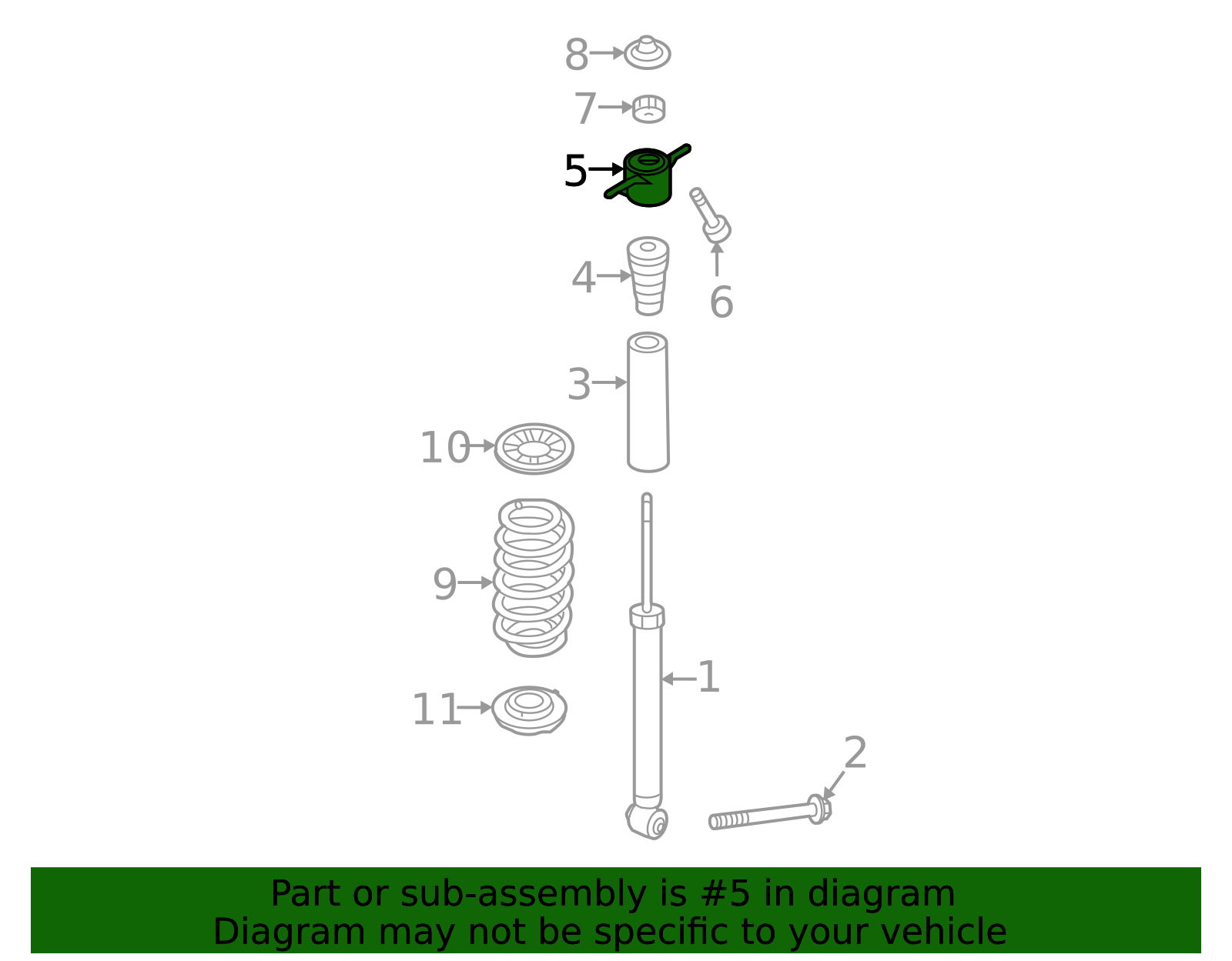 Genuine Shock Mount for 2021-2026 Hyundai | Part# 55310-AA000 | Hyundai ...