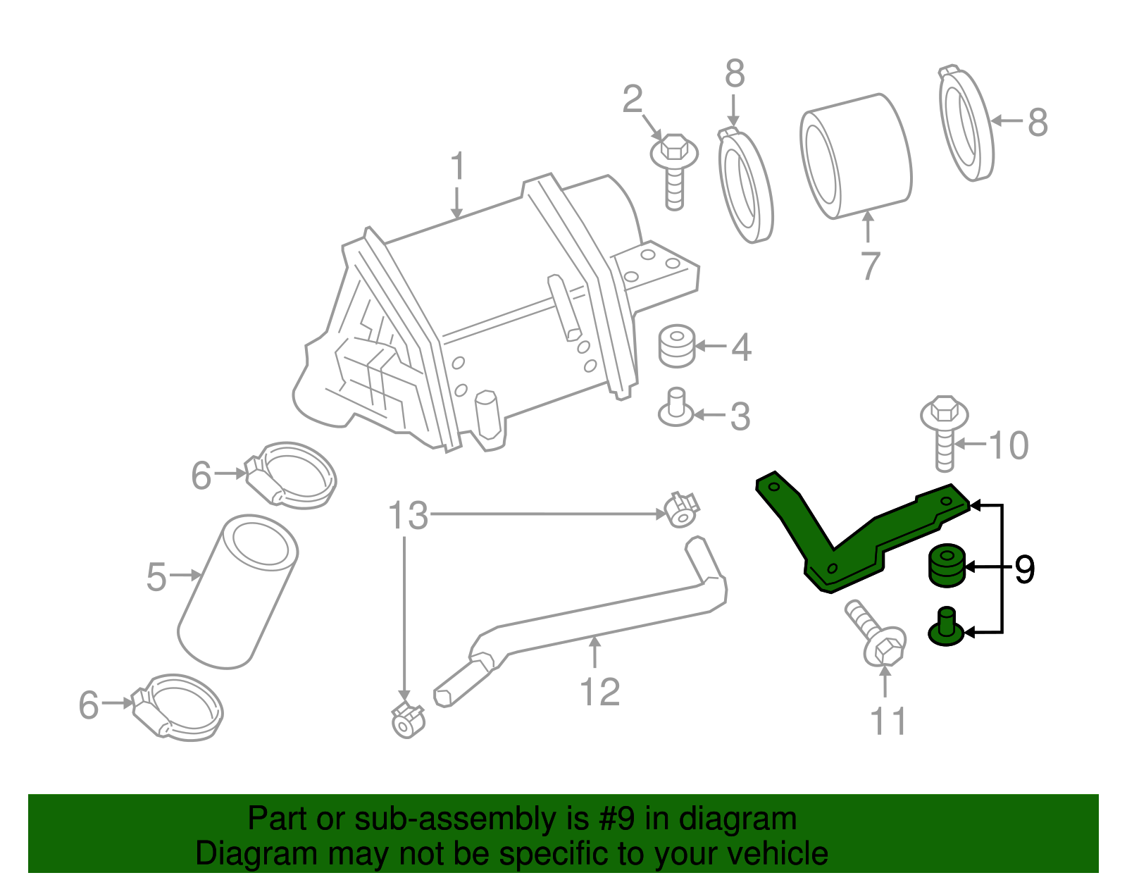 14487-5CA0D - Bracket-Charge Air Cooler 2016-2020 Infiniti | Infiniti ...