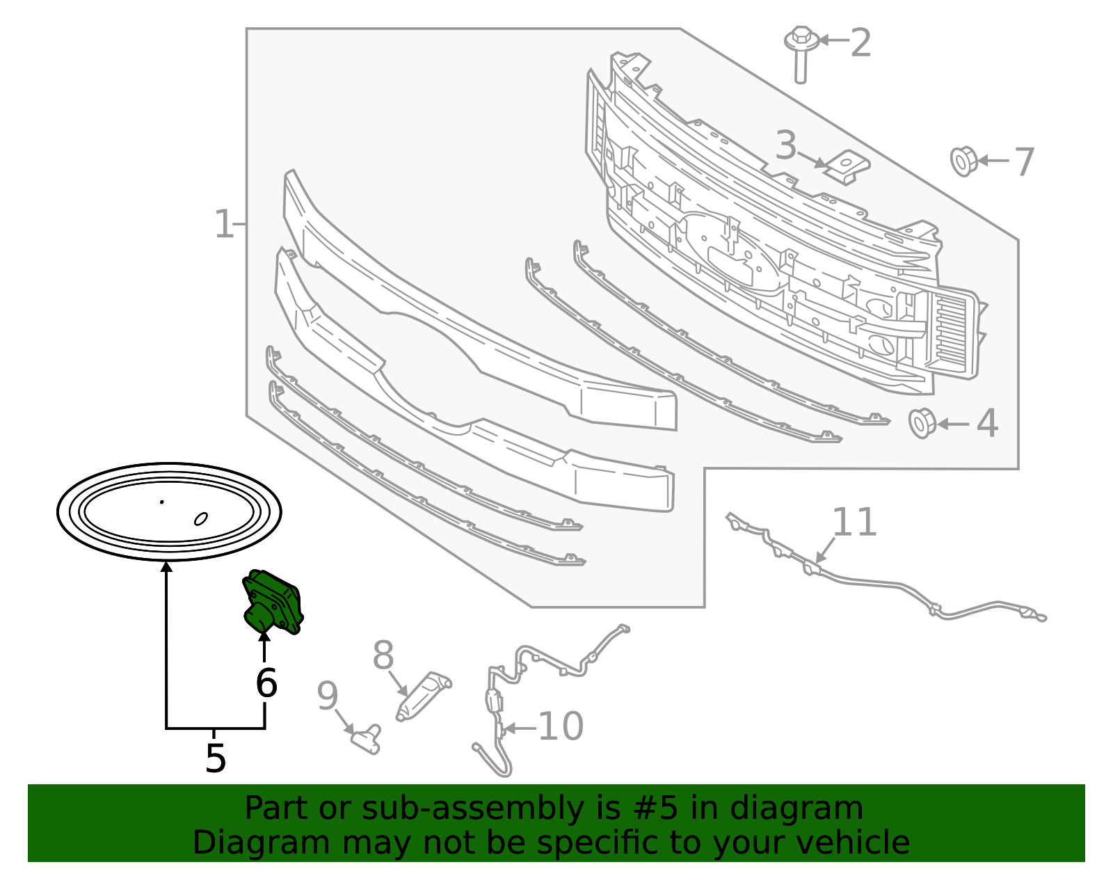 2017-2020 Ford F-250 & F-350 Super Duty Front Grille Emblem Badge ...