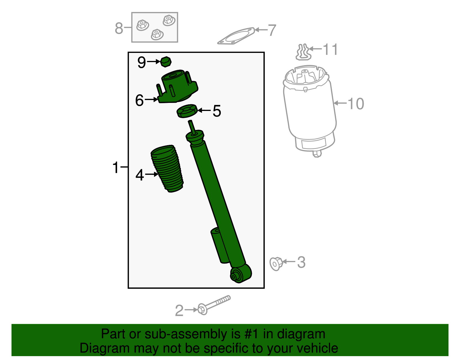 2013-2022 Land Rover Range Rover | Shock Assembly | LR098792 | Express ...