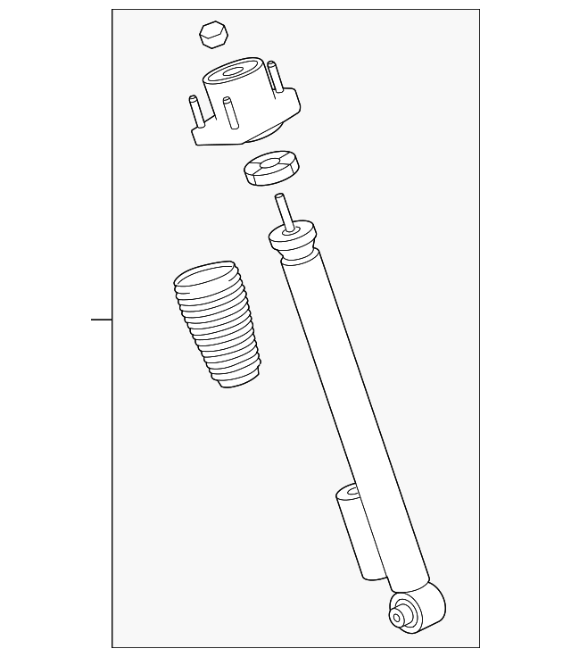 Genuine Suspension Shock Absorber for 2013-2017 Land Rover Range Rover ...