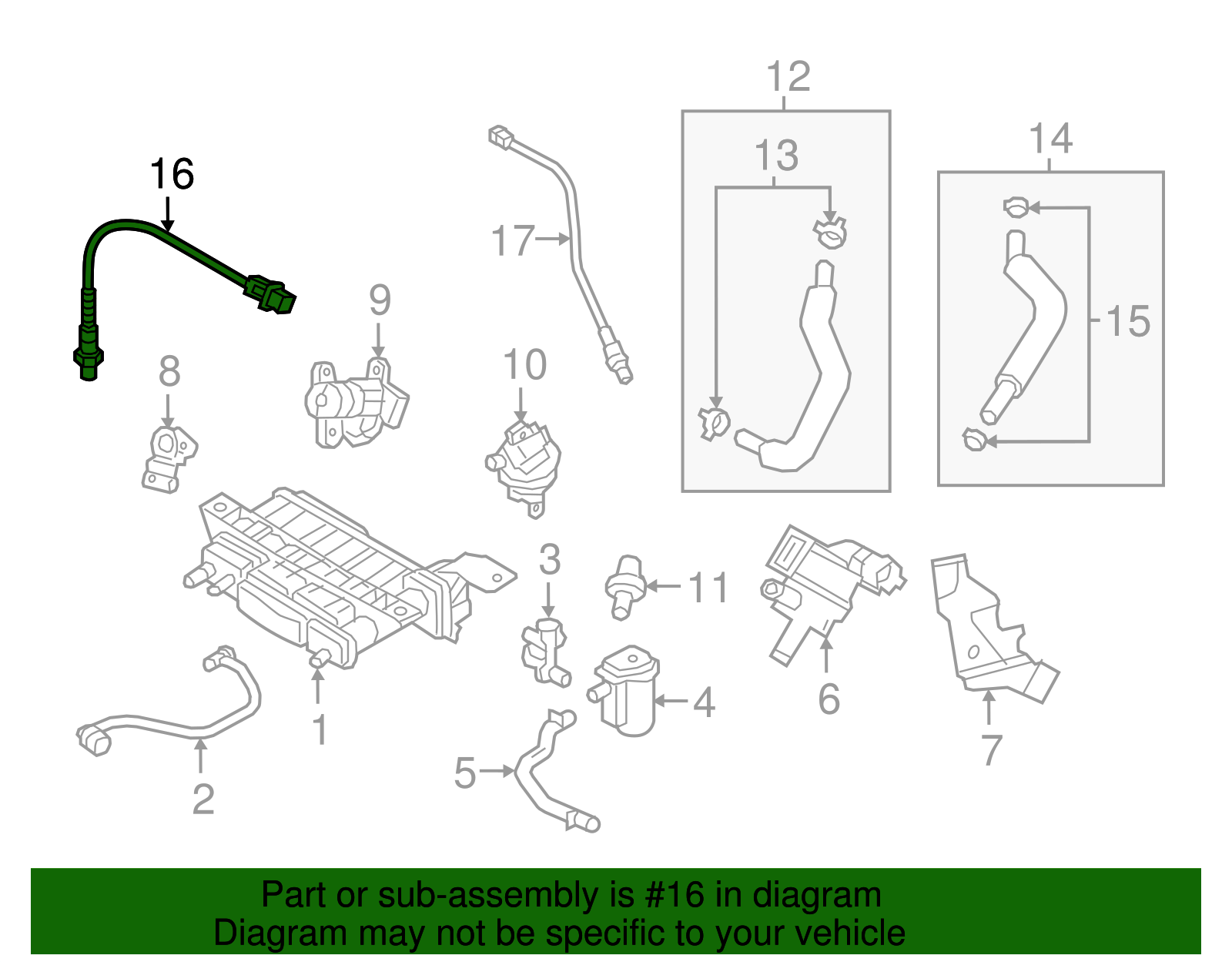 2016-2021 Hyundai Oxygen Sensor 39210-2E101 | OEM Parts Online